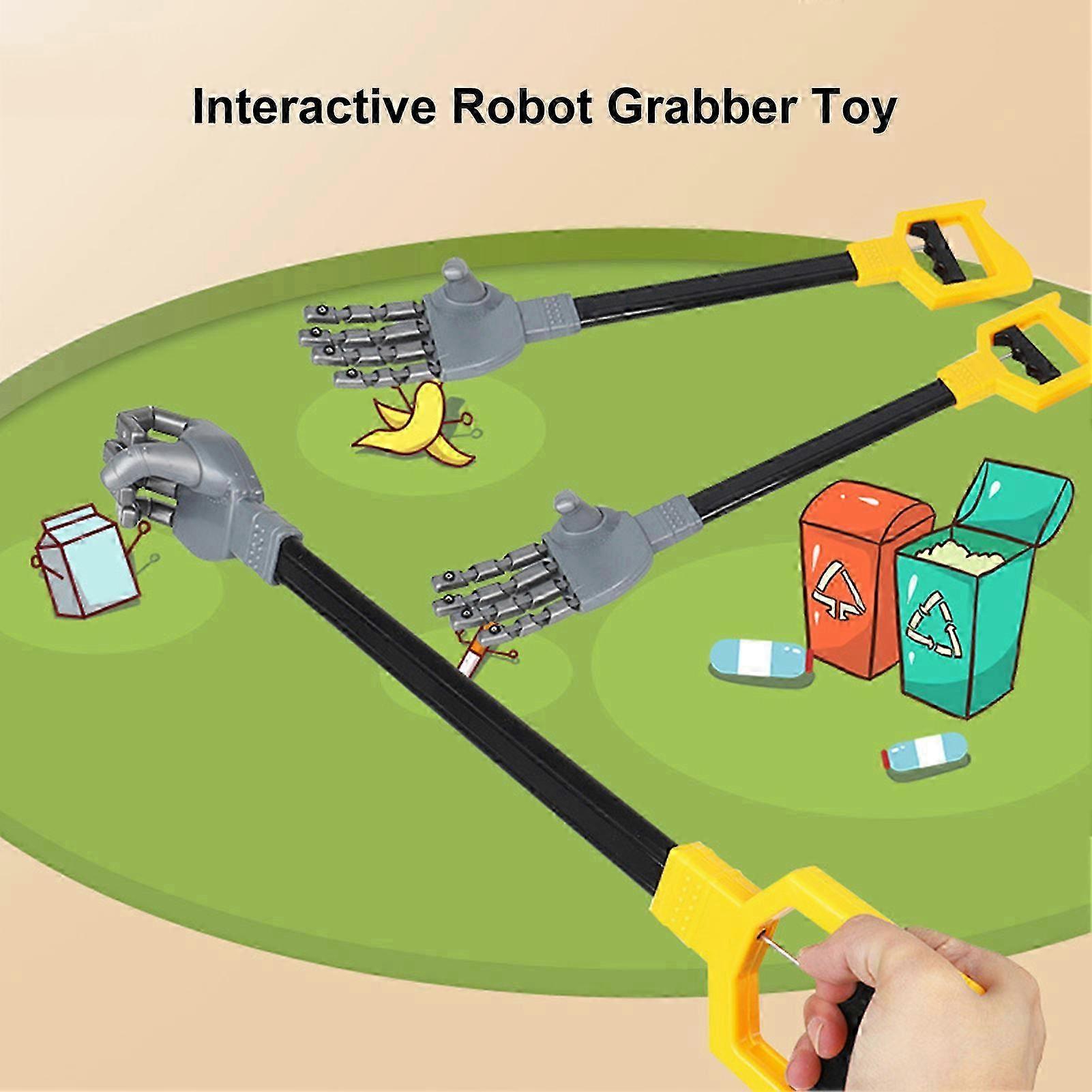 Kids Robot Hand Grabber Toy Funny Toddlers Adults Long Mechanical Arm ...