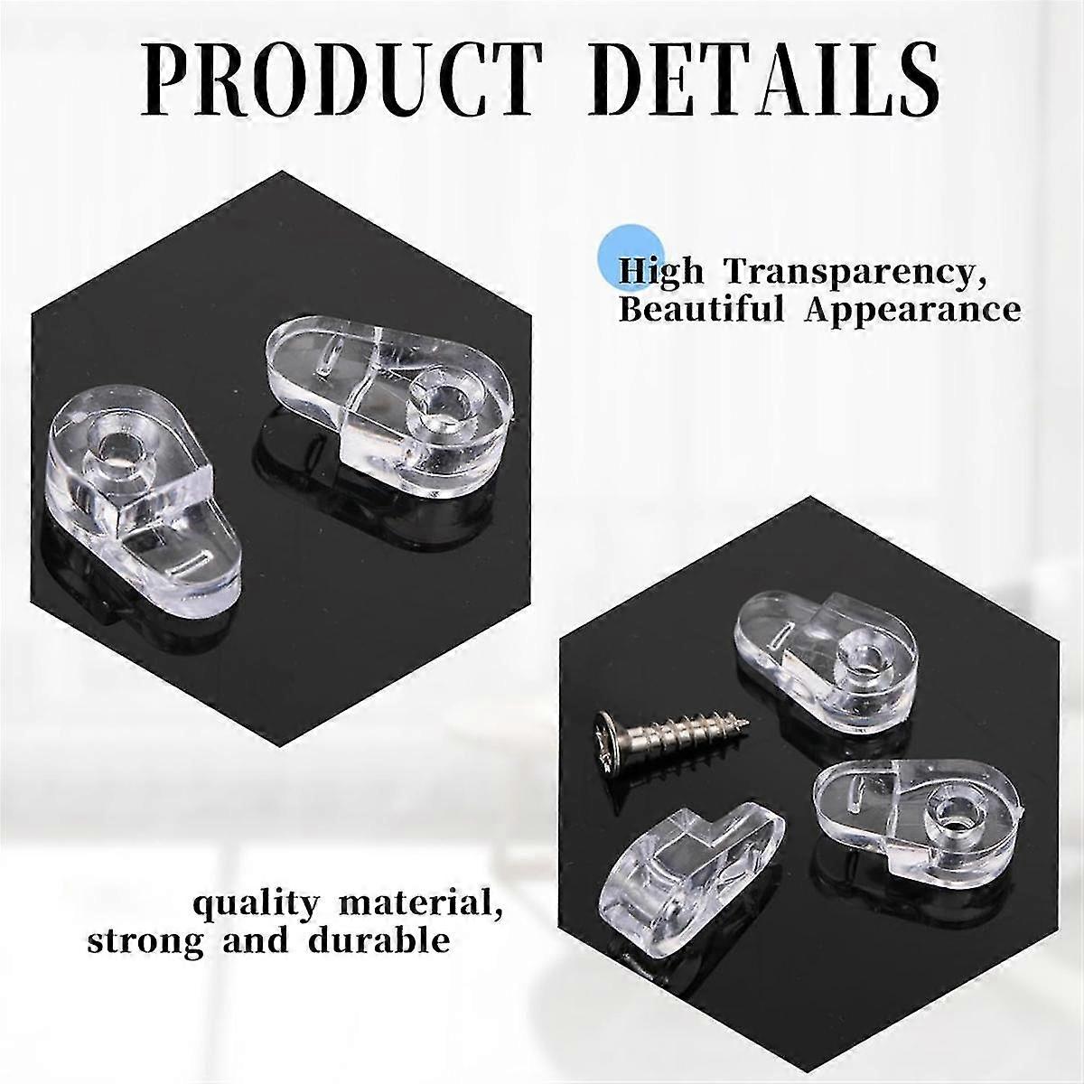 25 Pack Mirror Mounting Clips Kit, Round Mirror Hangers for Wall Glass ...