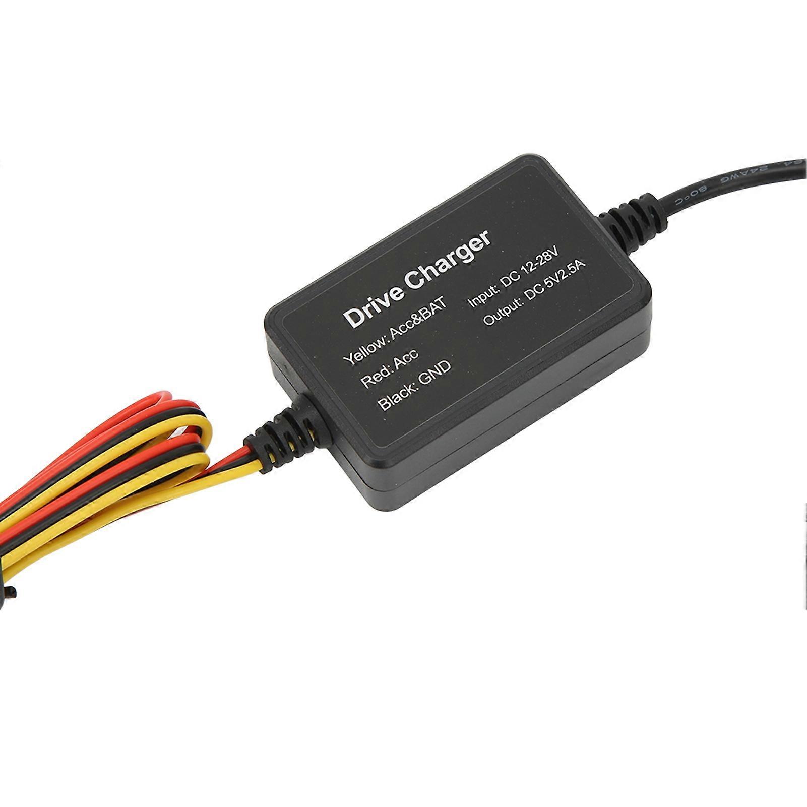 Dash Cam Hardwire Kit 12V?28V to 5V USB Adapter Overheating Protection ...