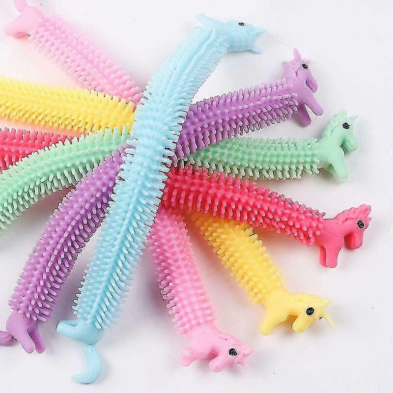 12 Pack Colorful Sensory Fidget Unicorn Stretch Toys Helps Reduce ...