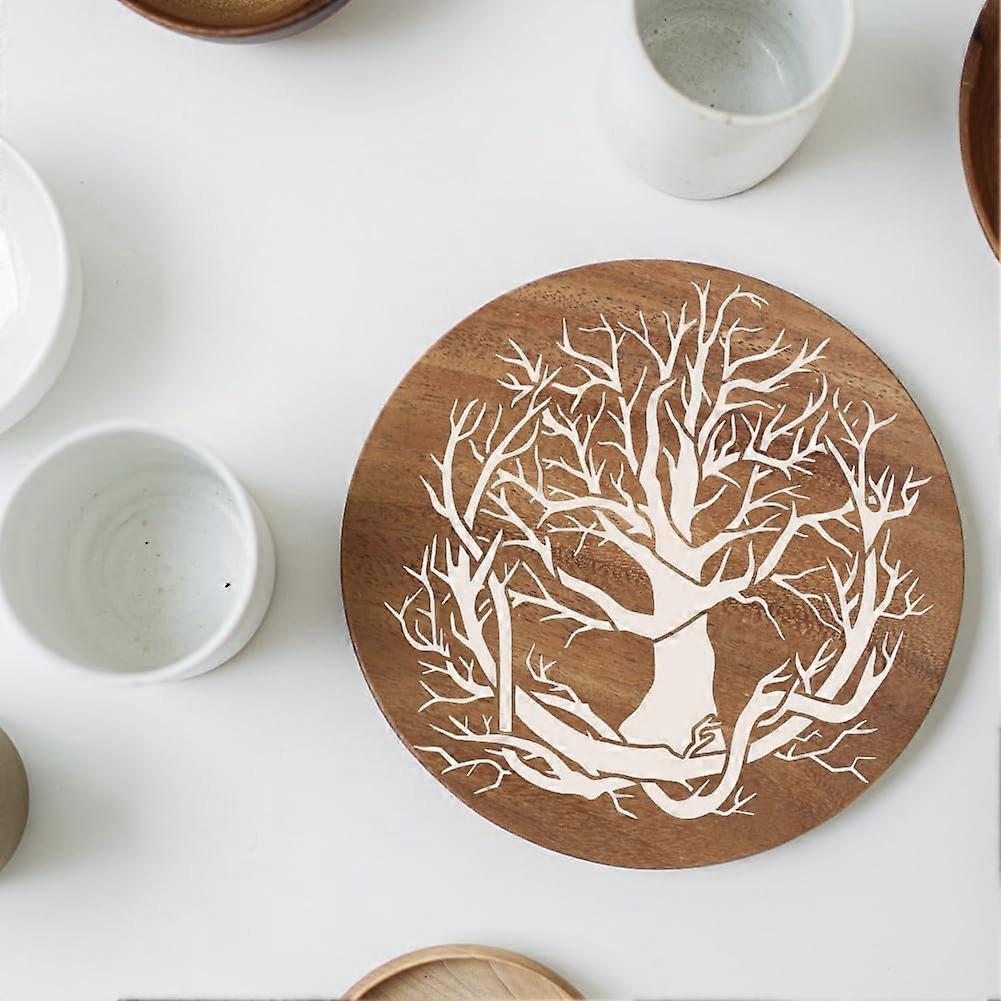 Twisted Tree Painting Big Stencil 11.8x11.8inch PET Plants Themes ...