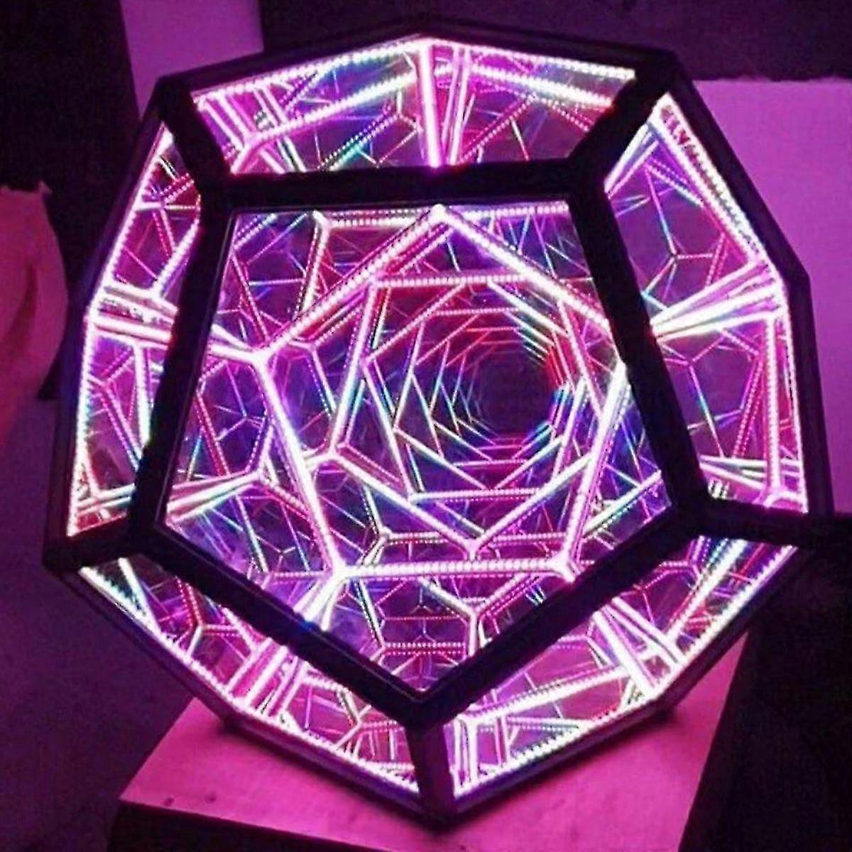 LED Art Lamp USB Charging Adjustable Color Decor Night Lamp Infinity ...