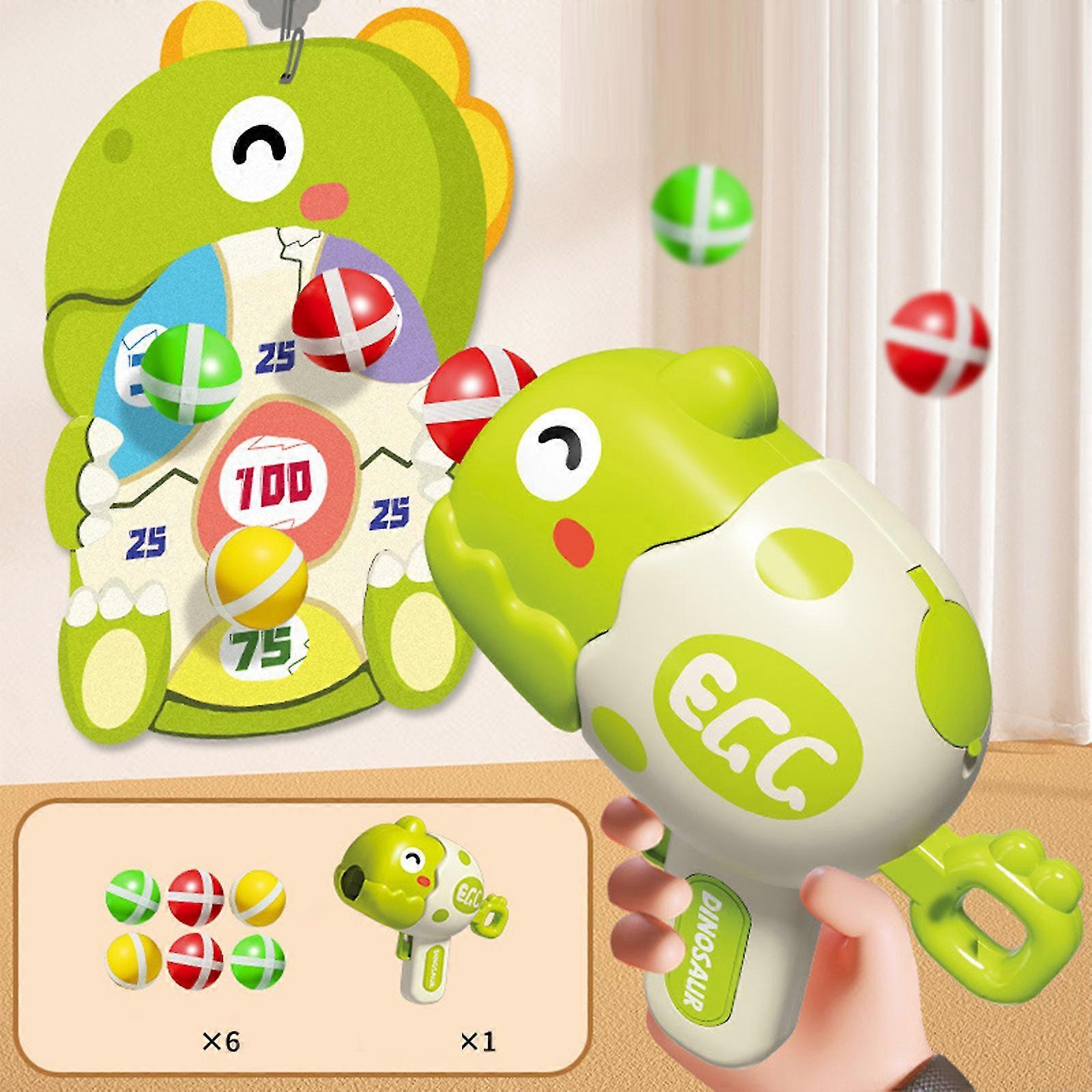 Dinosaur Dartboard Shooting Toy, Throwing Game Toy Guns With Target, 6 ...