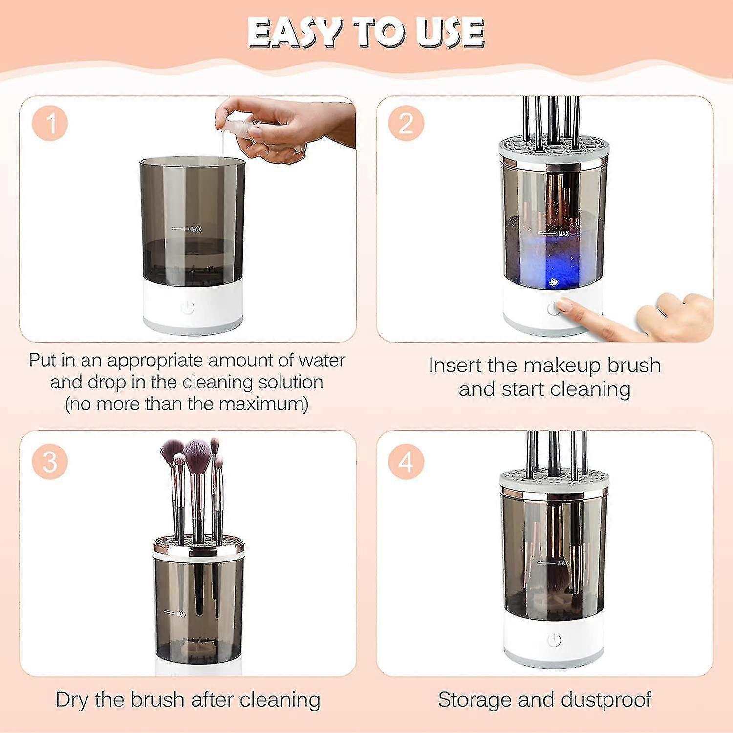 Electric Makeup Brush Cleaner, Makeup Brush Cleaner Machine, Automatic ...