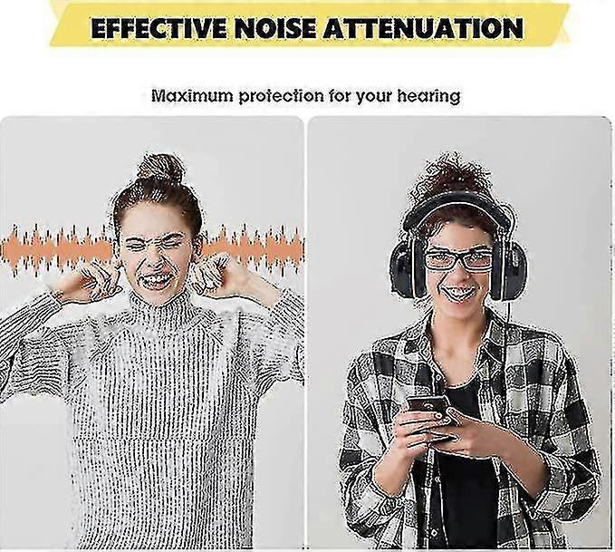 Bluetooth 5.0 Hearing Protection Ear Muffs With Noise Canceling And ...