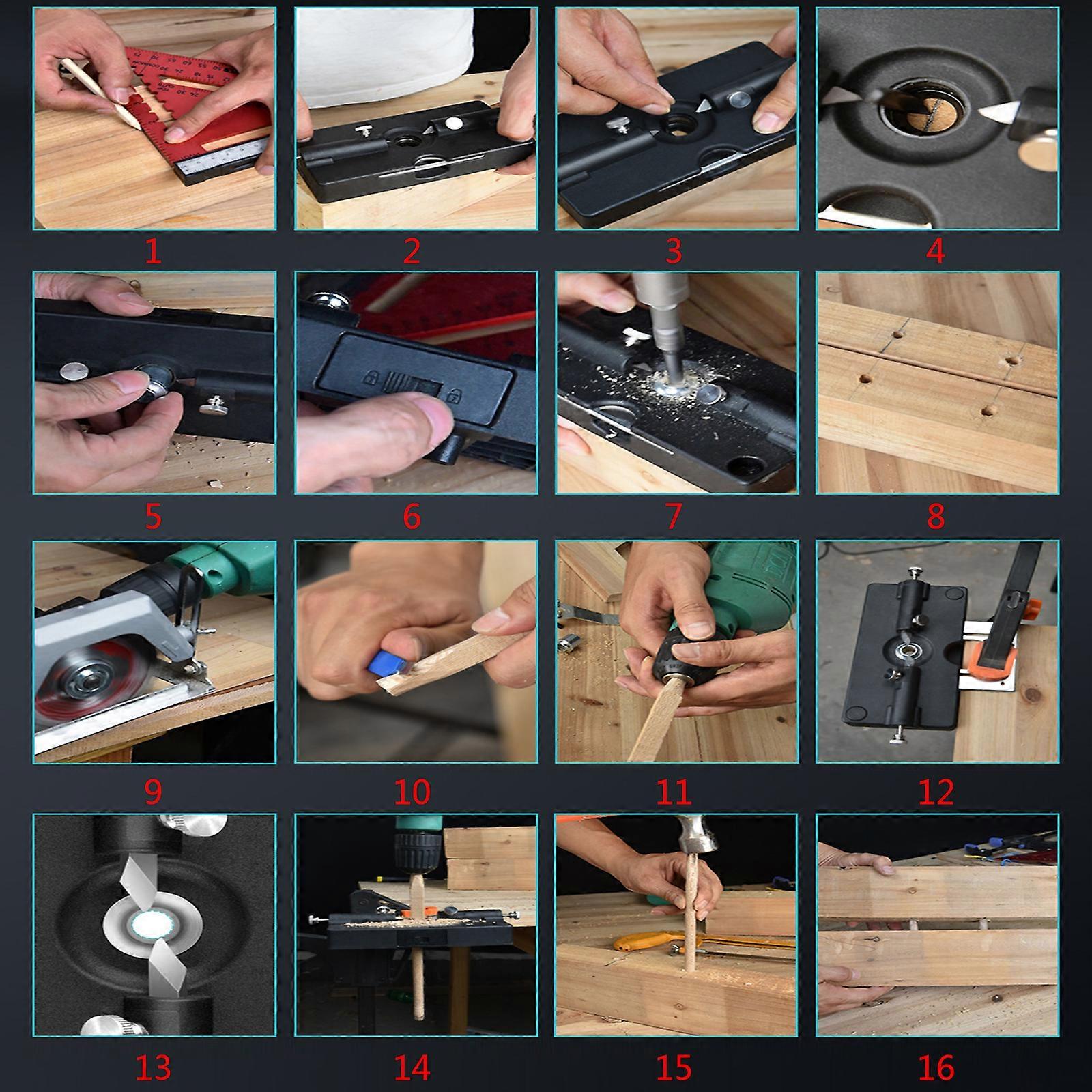 Dowel Maker Wood Stick Making Blade Electric Drill Milling Dowel Round ...