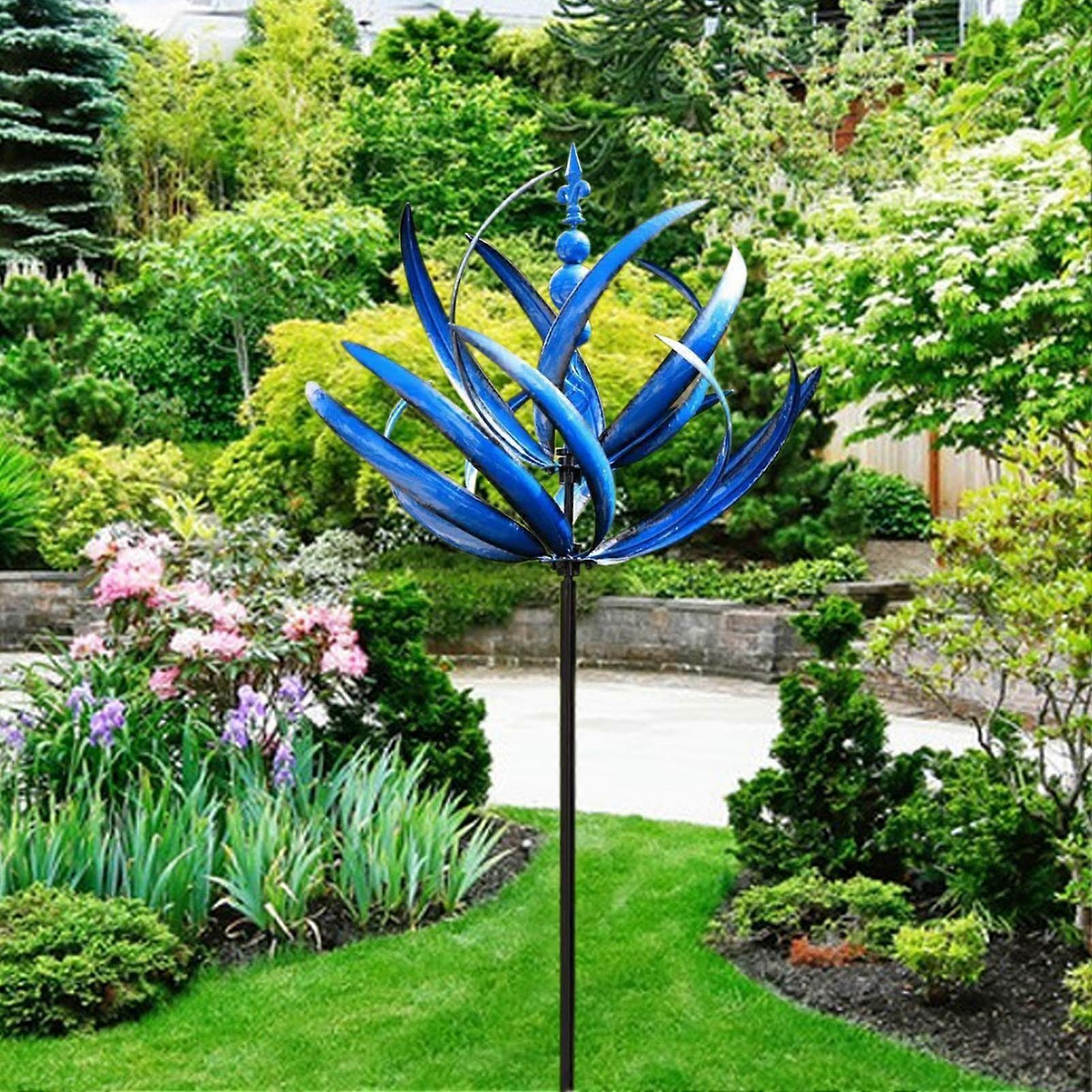 Metal Windmill 3D Windmil, Harlow Wind Spinner Rotator , Weatherproof ...