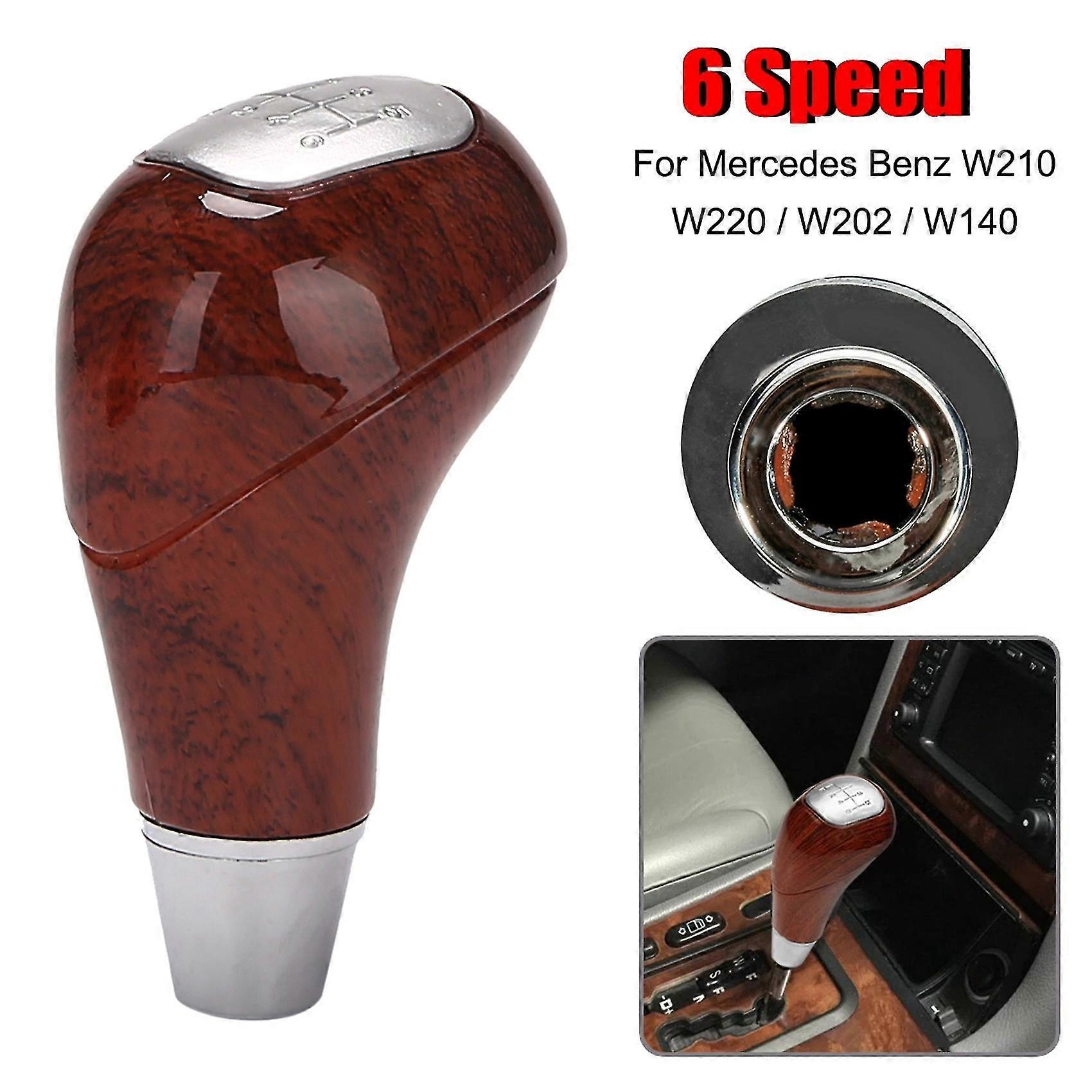 6 Speed Manual Car Gear Shift Knob Shifter Gear Lever Boot For Mercedes ...