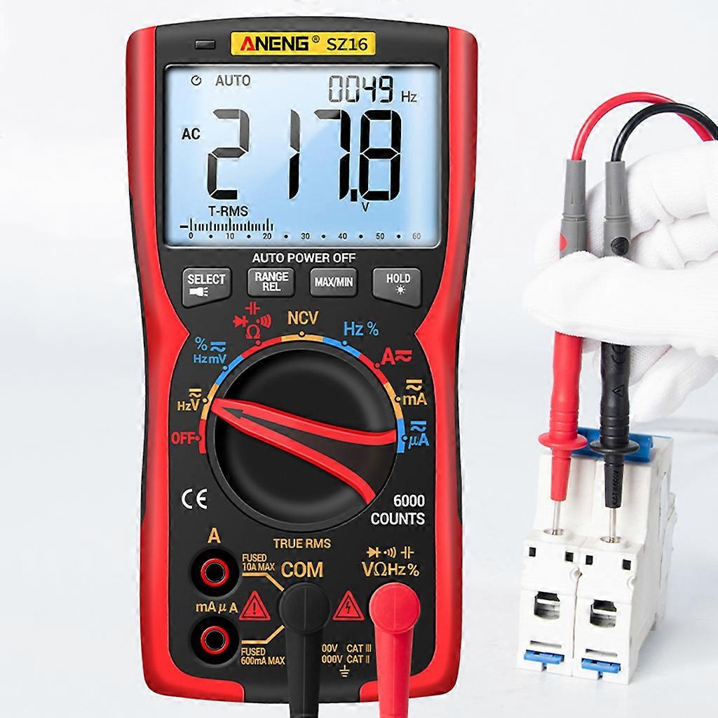 Hiigh Accuracy Multimeter TRMS 6000 Counts Volt Meter Measures Voltage ...