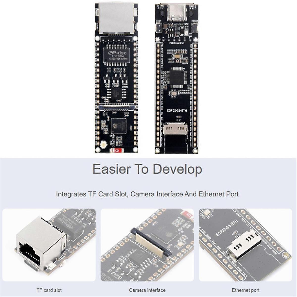 ESP32-S3 Ethernet Development Board Support PoE Dual-Core Wi-Fi and ...