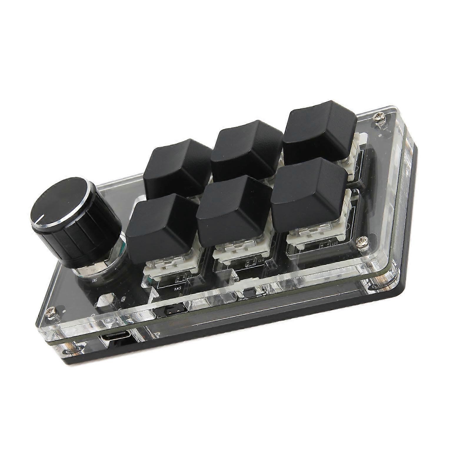 Mechanical Gaming Keypad 6 Keys 1 Knob Small USB Wireless Dual Mode OSU ...