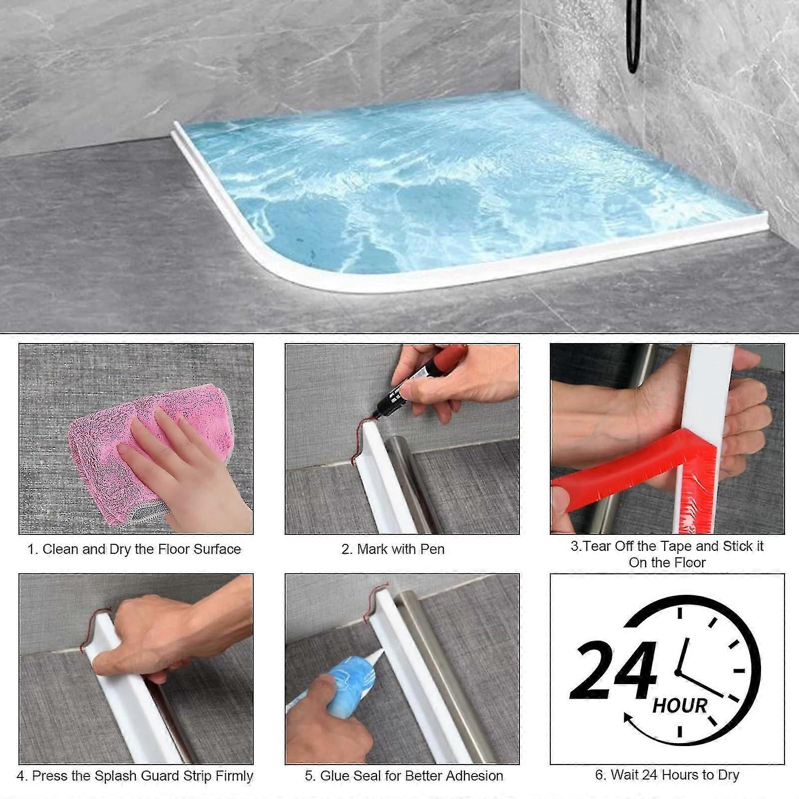 Swell Strip Shower Self Adhesive Swelling Strip Foldable Shower Door ...