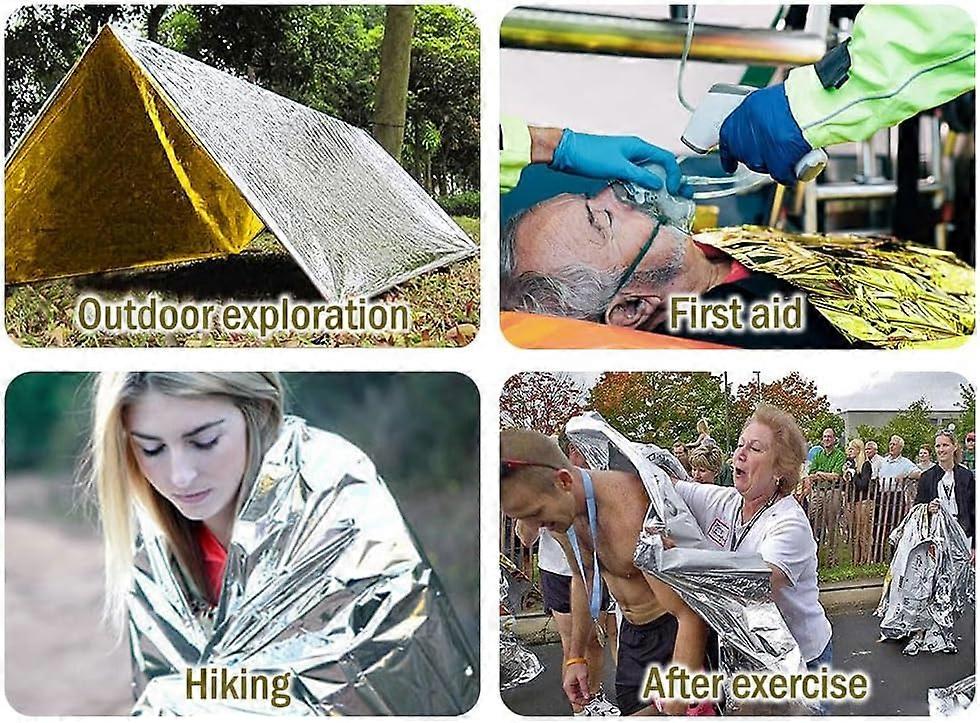 Emergency Blanket - 4 Pieces - Insulation Blanket - Rescue Blanket ...
