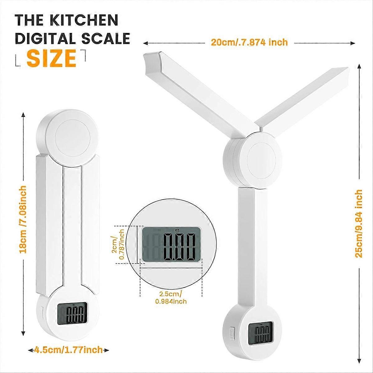 High Precision Folding Food Scale, Digital Kitchen Scale with LCD ...