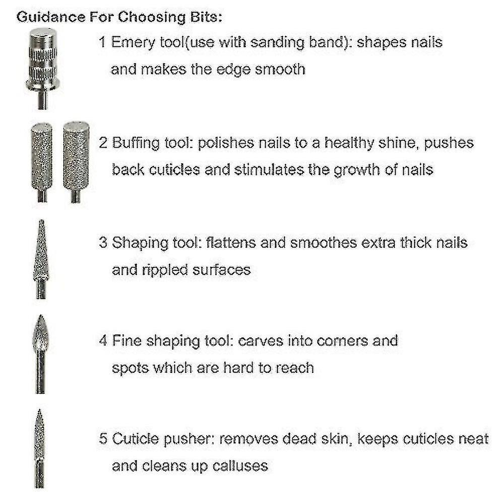 Electric Nail Drill Machine Filer Kit Rotary Carver Nail Polish Machine ...