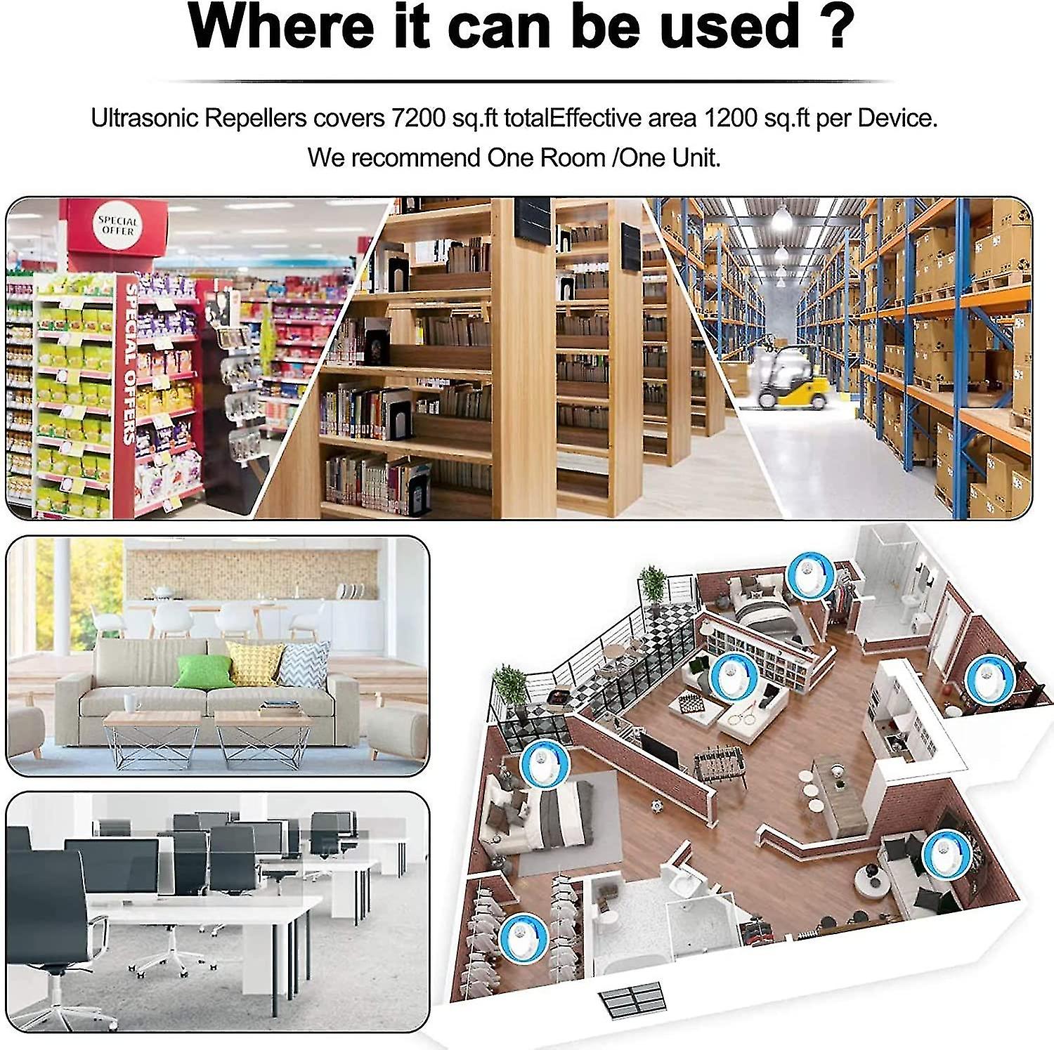 Ultrasonic Insect Repellent, Electronic Insect Repellent Insert Pest ...