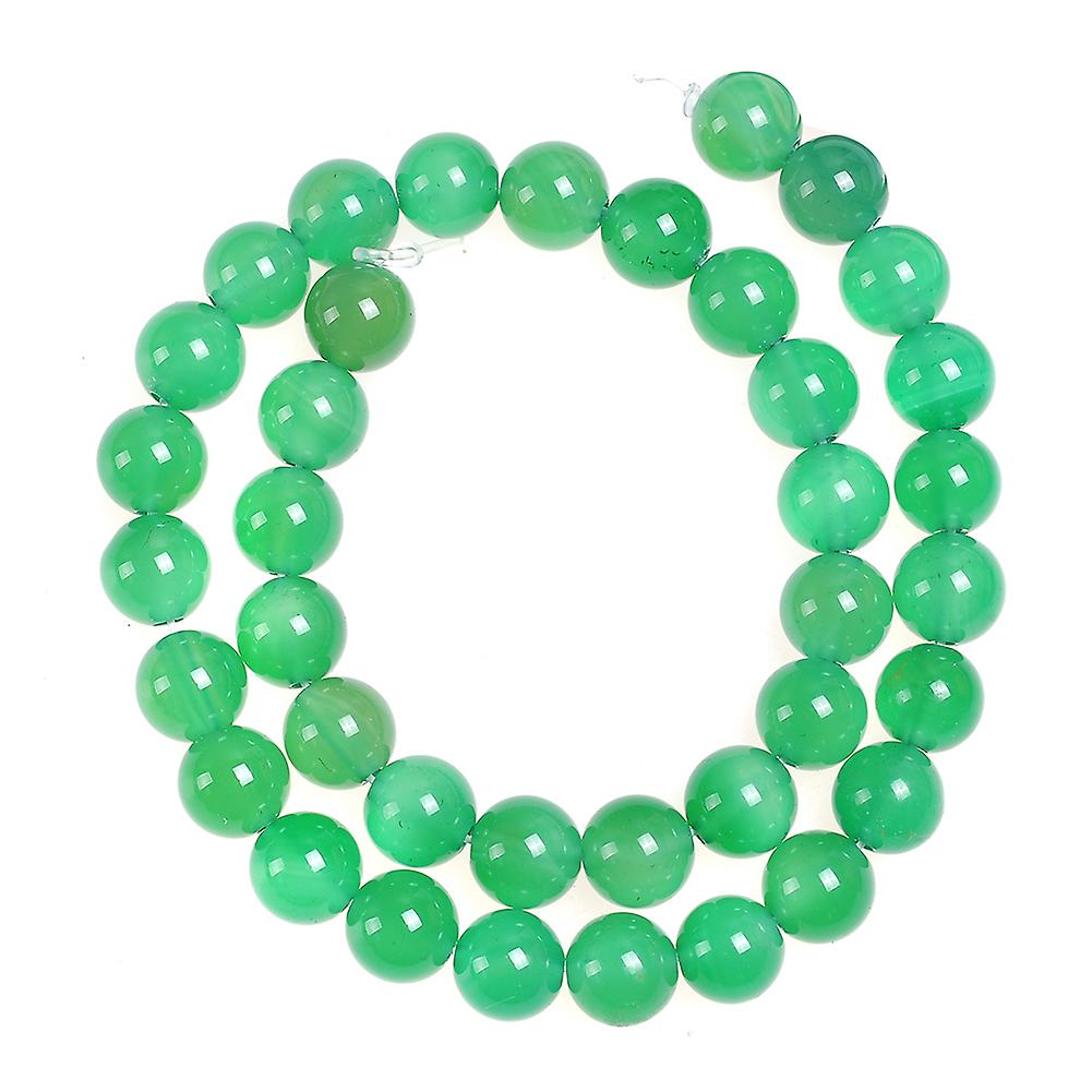 36pcs Green Agate 10MM Beads Round Loose Beads for Jewelry Making DIY Handmade | Fruugo SE