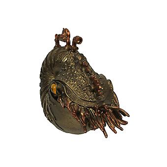 Bronze/Copper Finish Steampunk Nautilus Shell Sea Monster Fantasy Décor ...