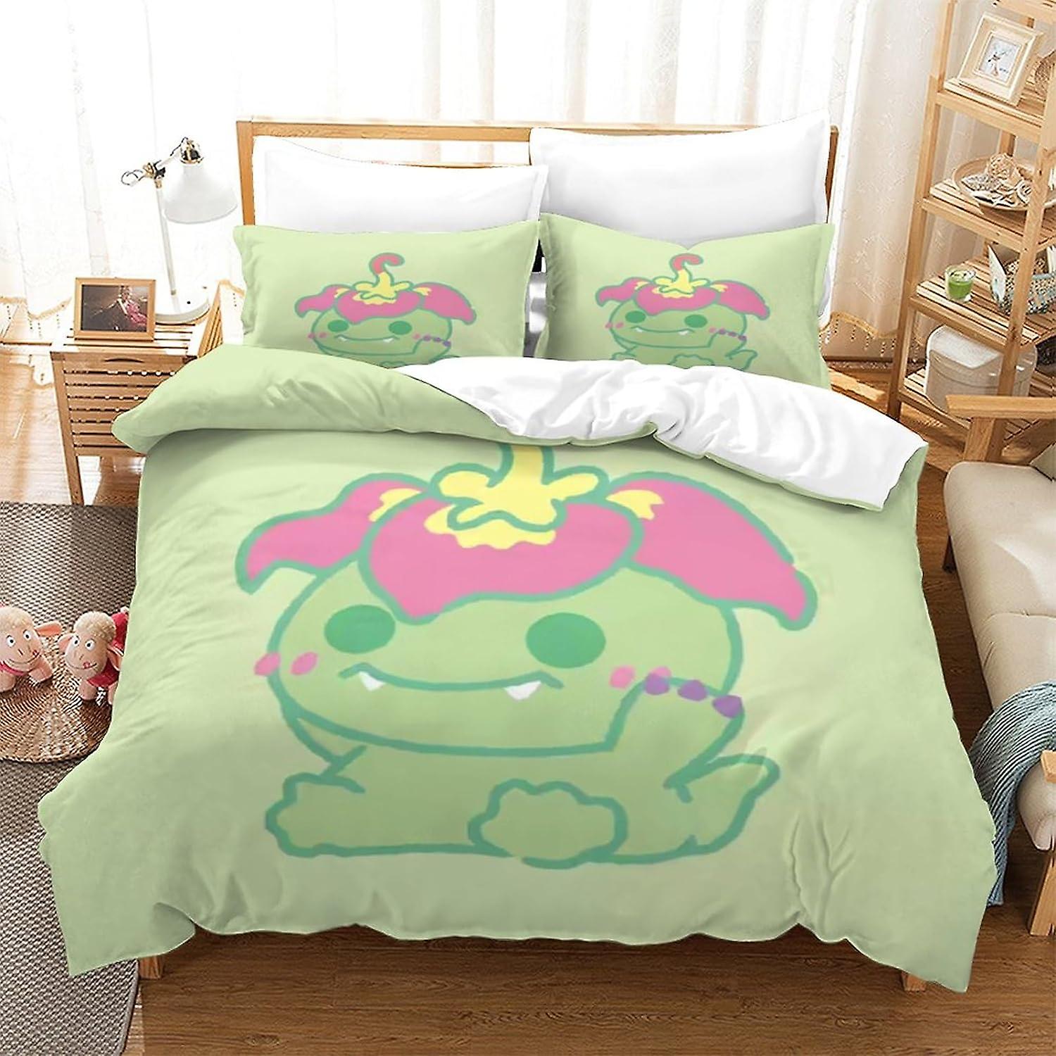 EKENOZ Digimon Duvet Cover Bedding Anime Game Comforter Cover Set Girls ...
