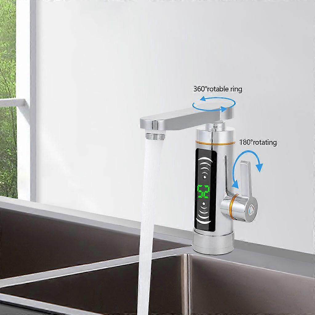 Electric Instantaneous Water Heater Faucet 360 Rotatable with LED ...