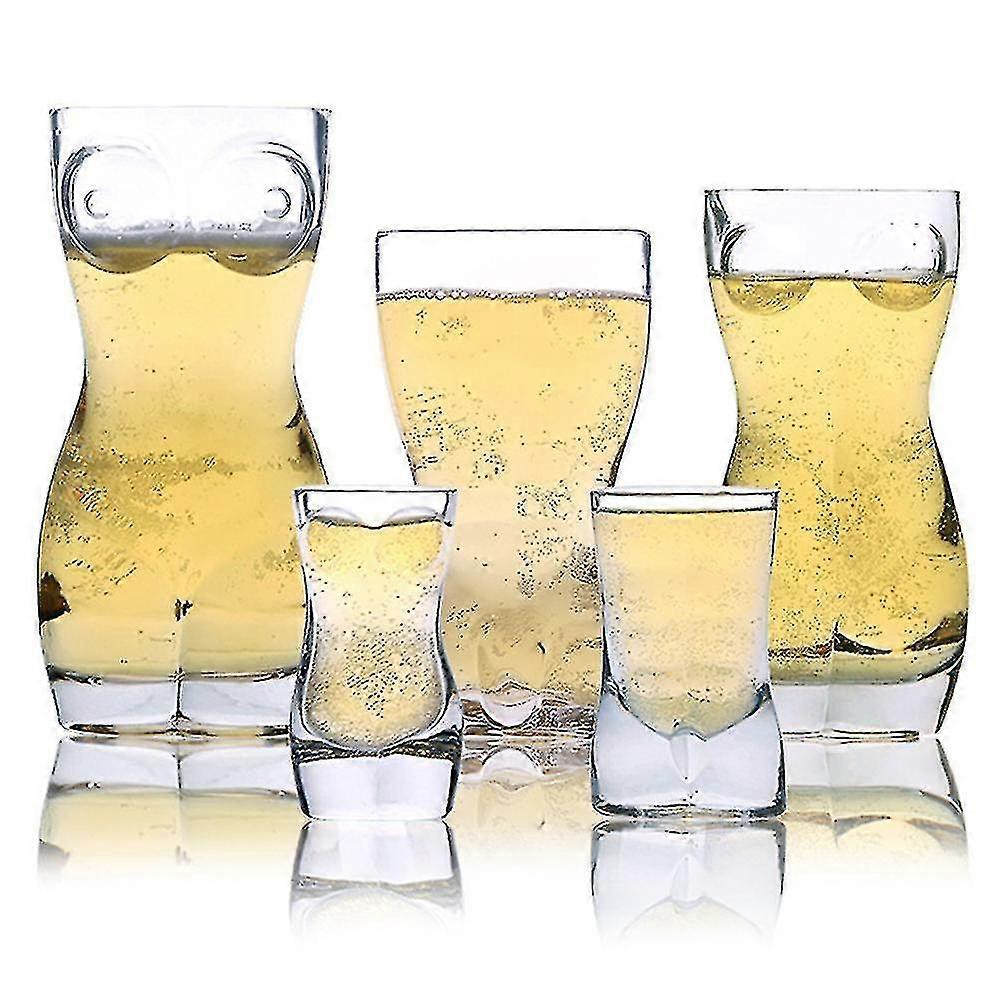 Sexy Lady Men Durable Double Wall Whiskey Glasses Wine Shot Creative ...