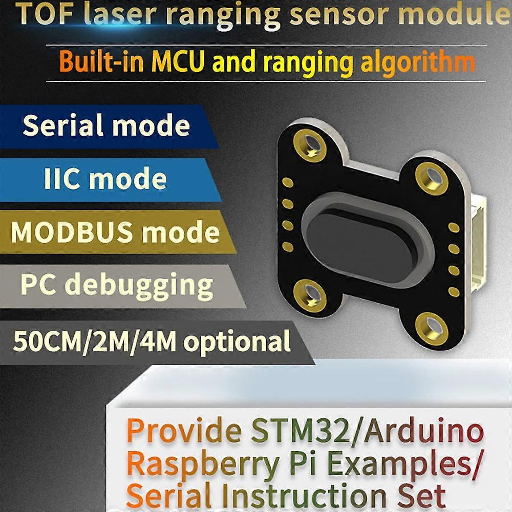 TOF400F Distance Sensor Module 4M Distance MODBUS IIC Serial Port ...