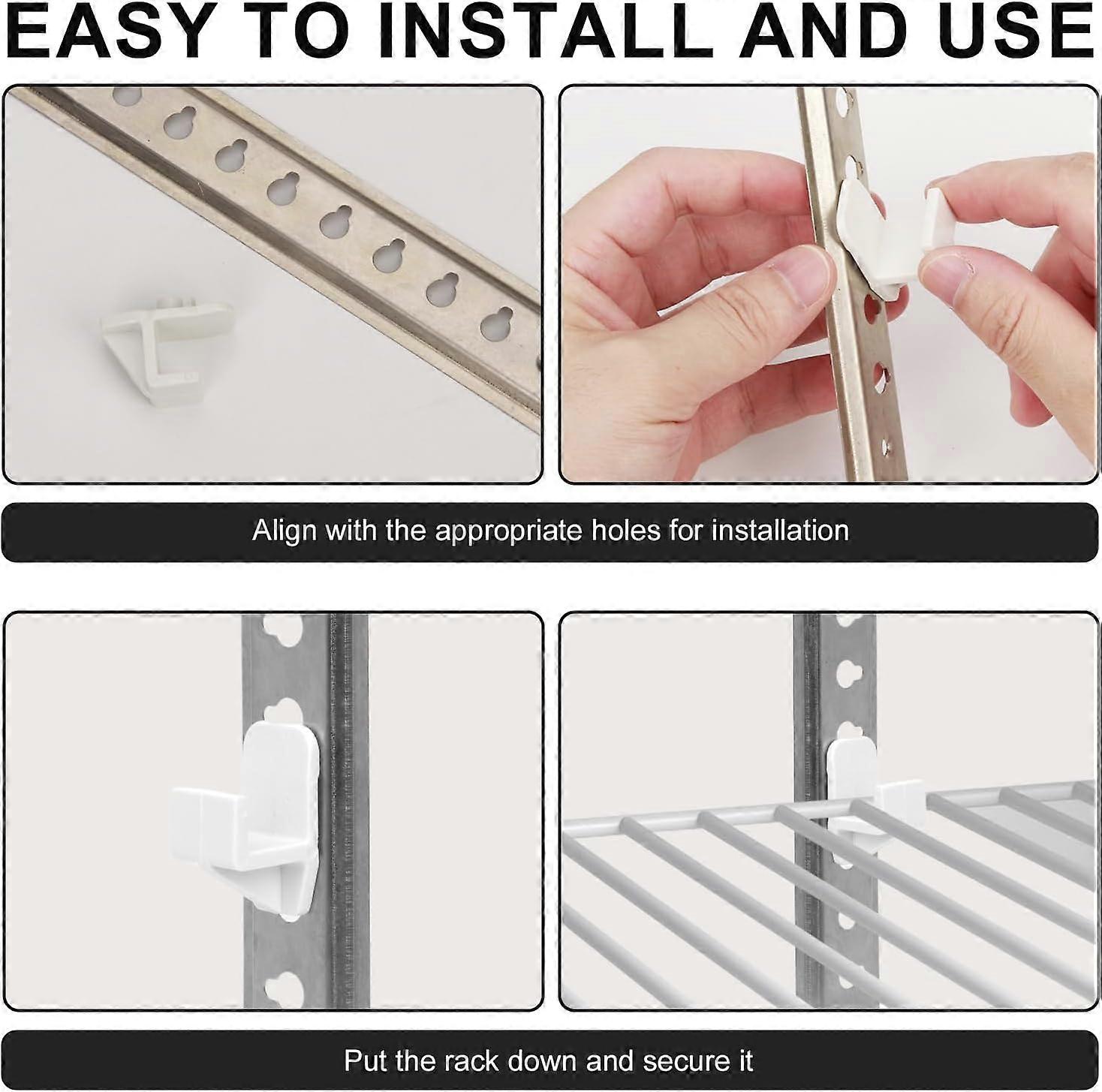 14pcs Plastic Refrigerator Shelf Clips, Freezer Shelf Clip Cooler Shelf ...