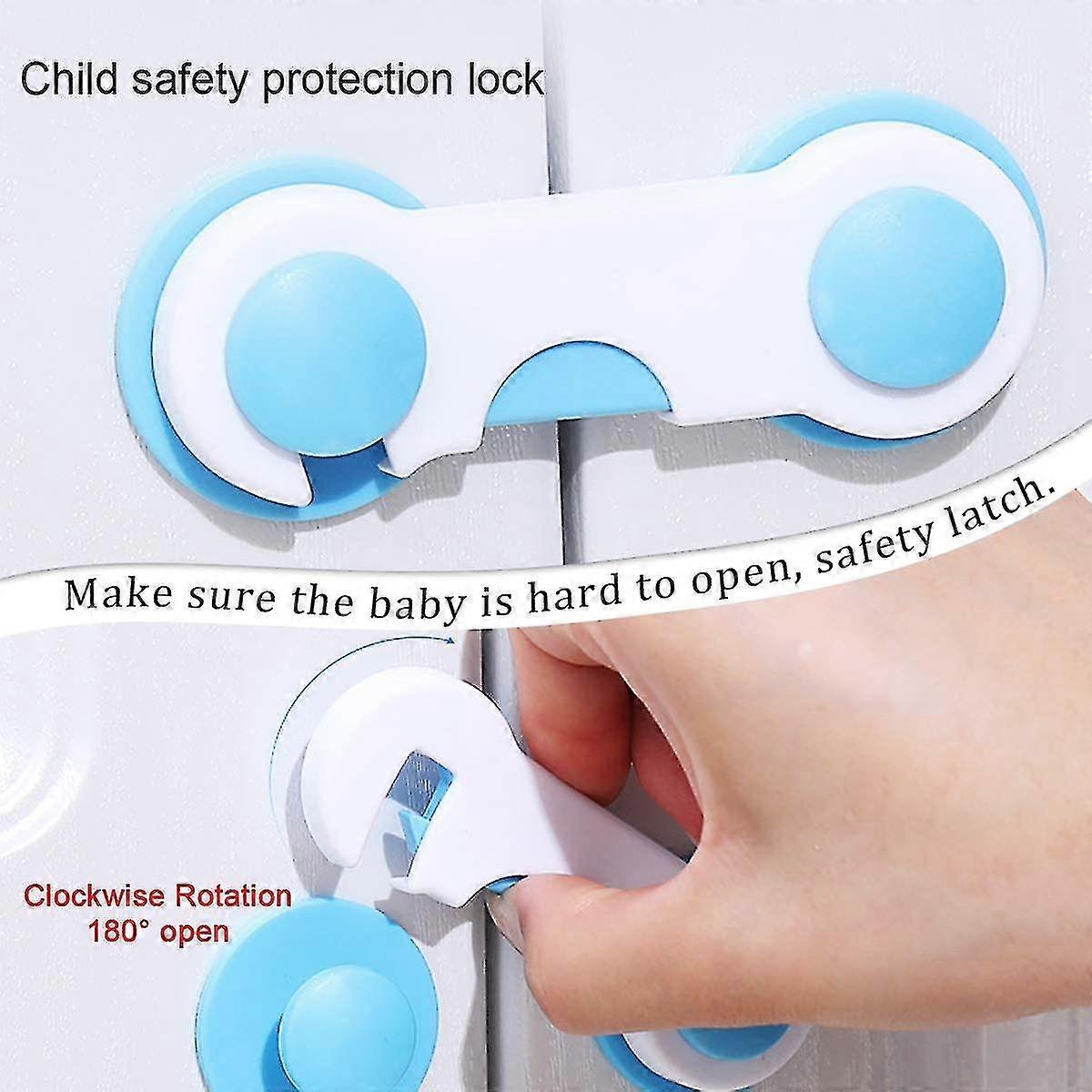 Child Safety Cabinet Locks (12 Pack) - Baby Proofing Latches Lock for ...