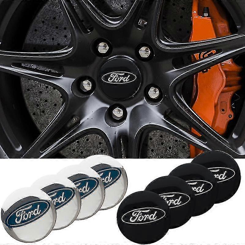 4pcs Car Wheel Center Hub Caps Emblem Sticker Decal For Ford Focus ...