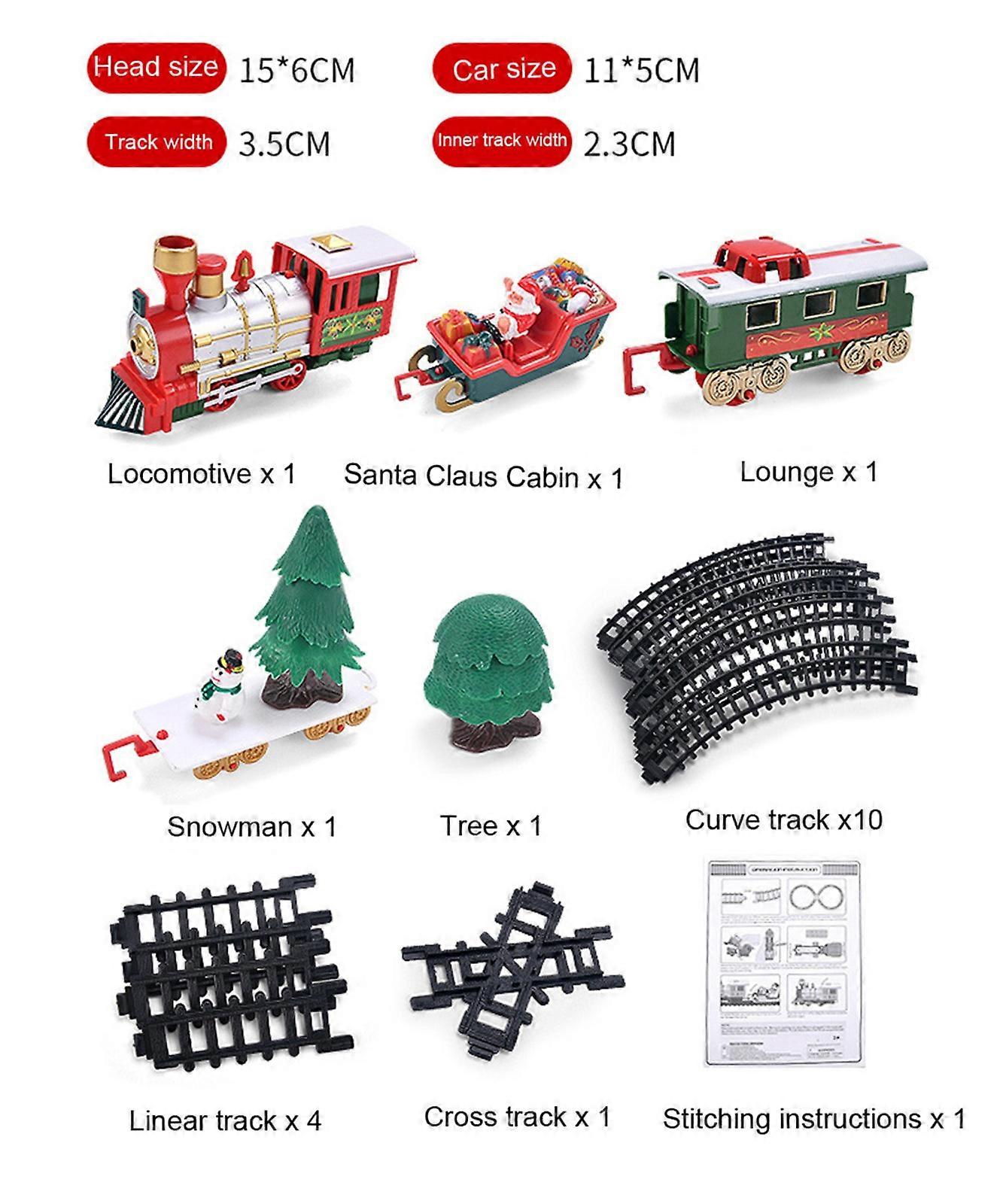 Bluey Toys Lights And Sounds Christmas Train Set Railway Tracks Toys ...
