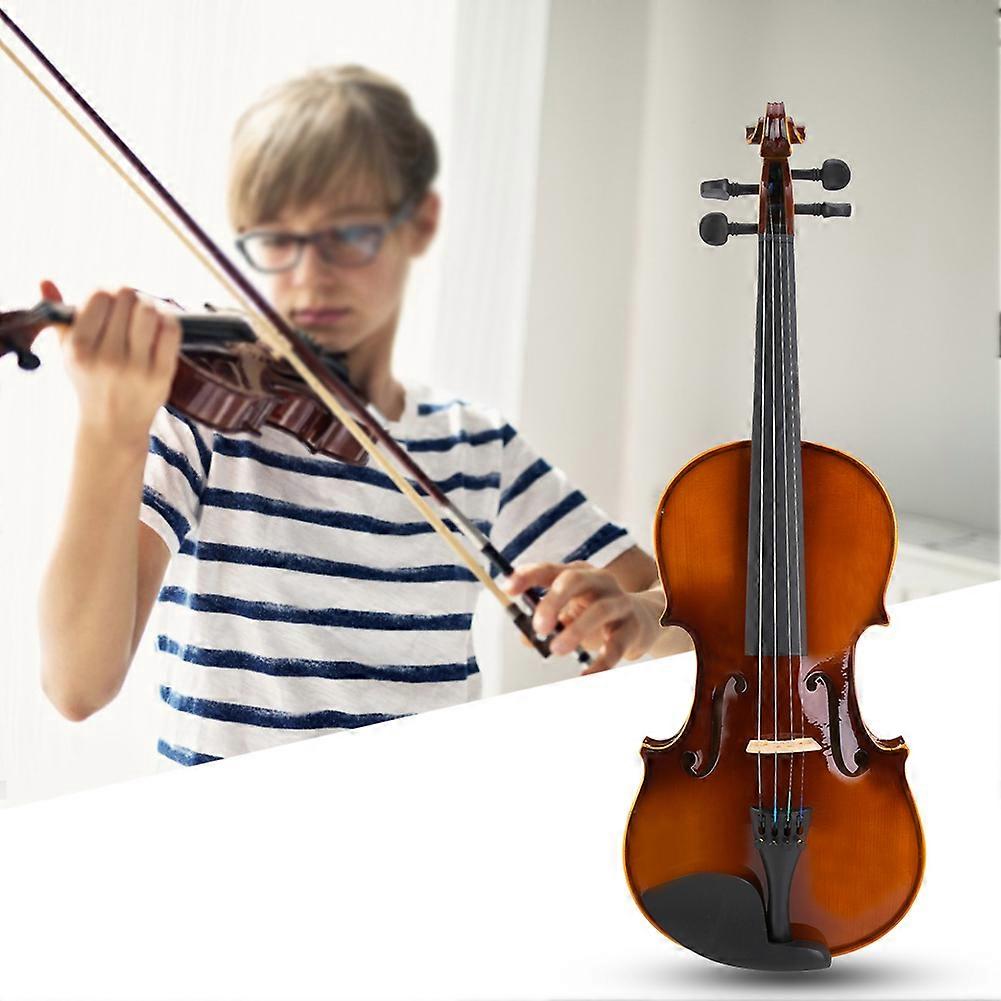 Retro Maple Wood Violin with String Rosin Box Musical Instrument ...