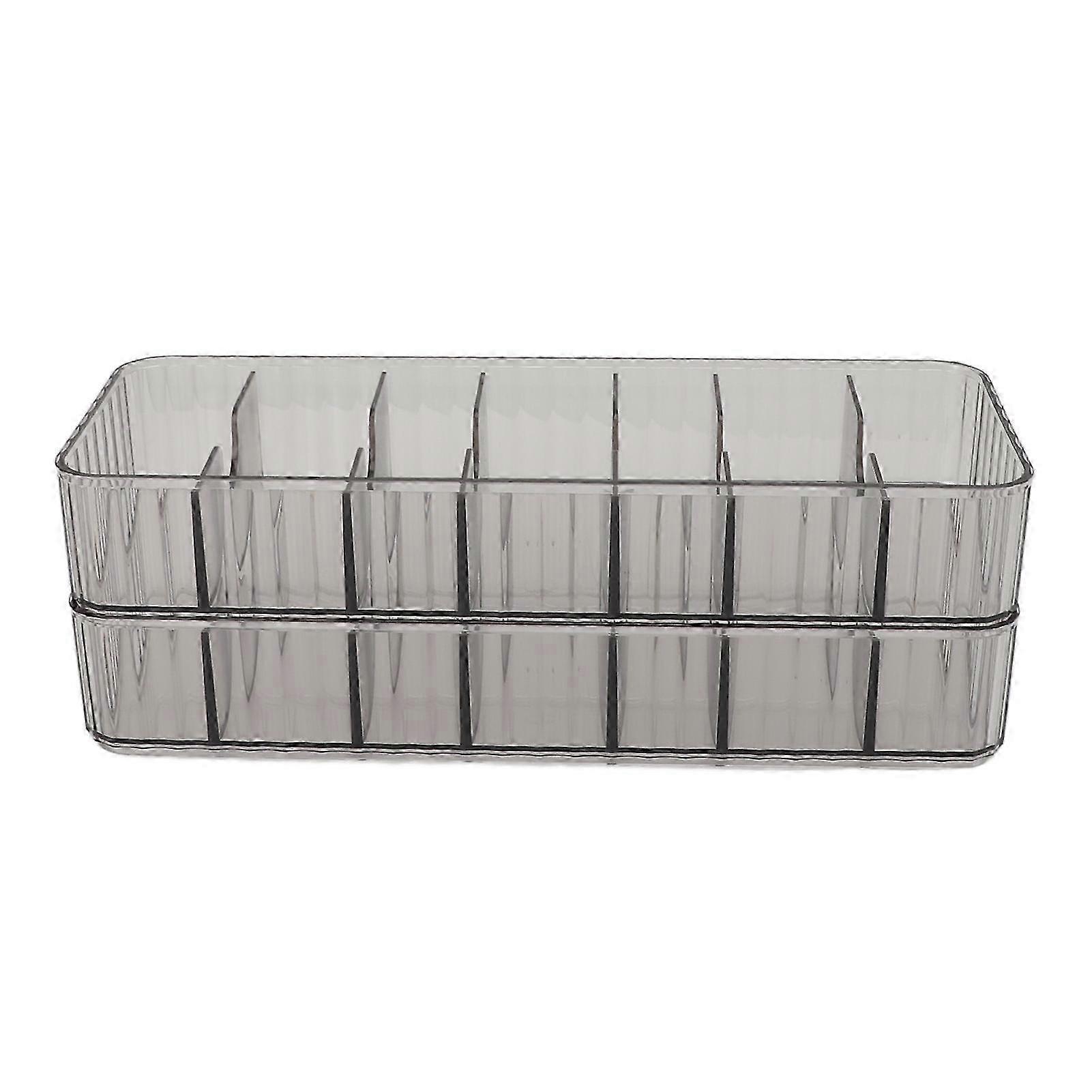 Data Cable Storage Box Multi Compartment Clear Stackable Remote Control ...