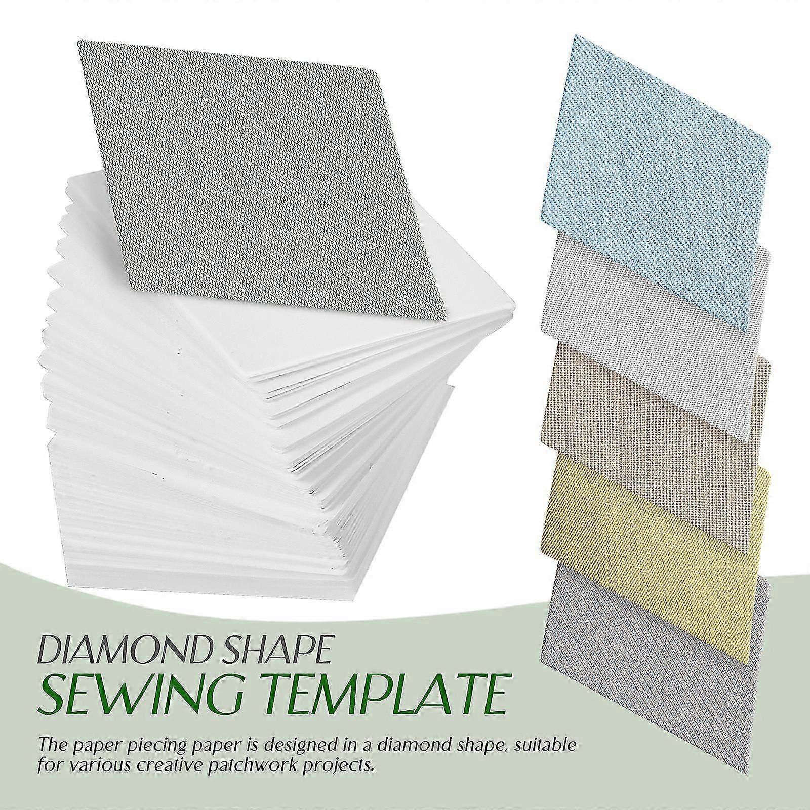 300 Pcs Paper Piecing Shapes Quilting Templates Sewing Pattern Paper ...