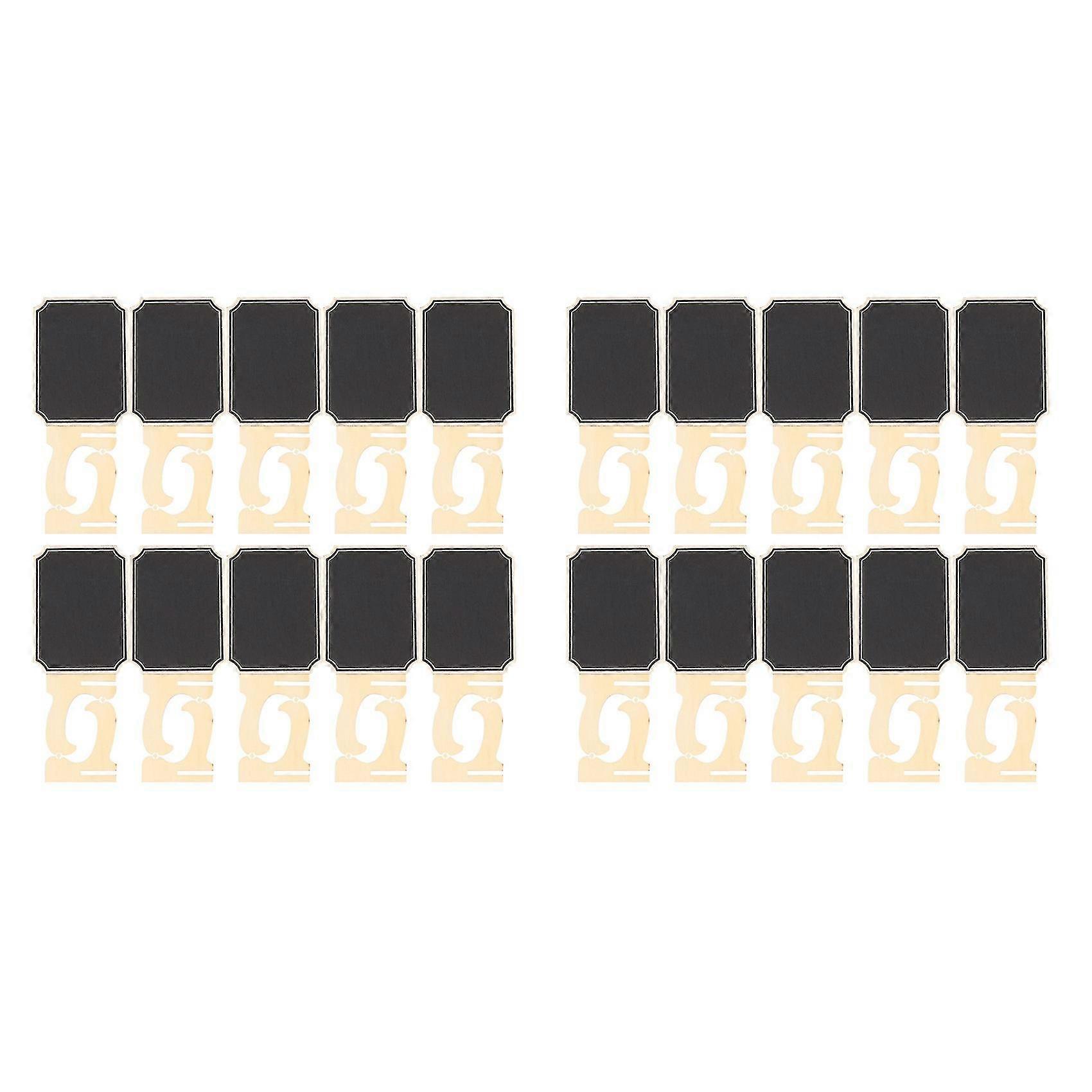 40x Mini Chalkboards With Support Easels Stand,place Cards Small ...