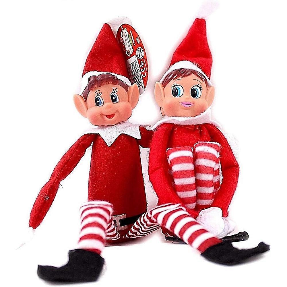 Elfie Boy and Elvie Girl Set Fun and Playful Elves Behavin' Badly ...