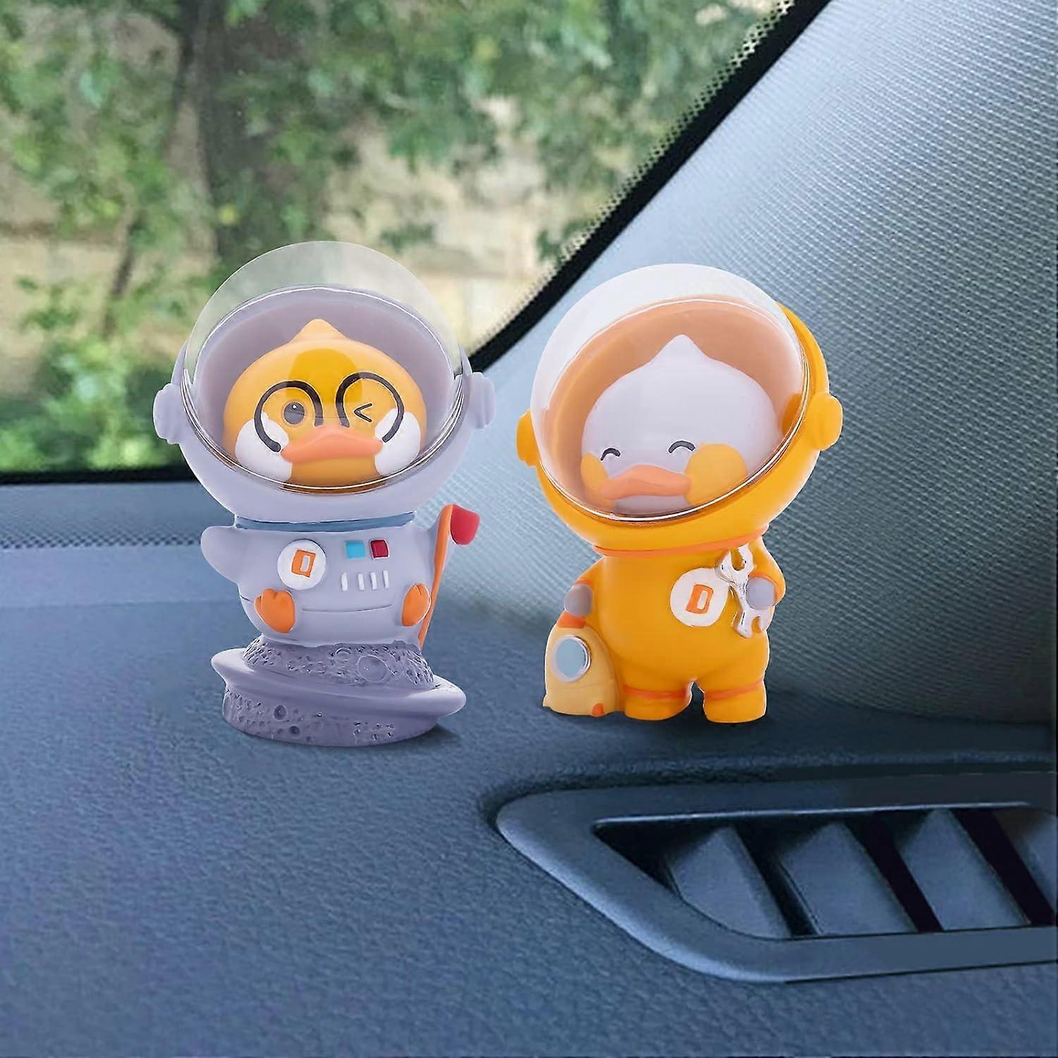 car dashboard decoration fun space car duck car toy accessories car ...