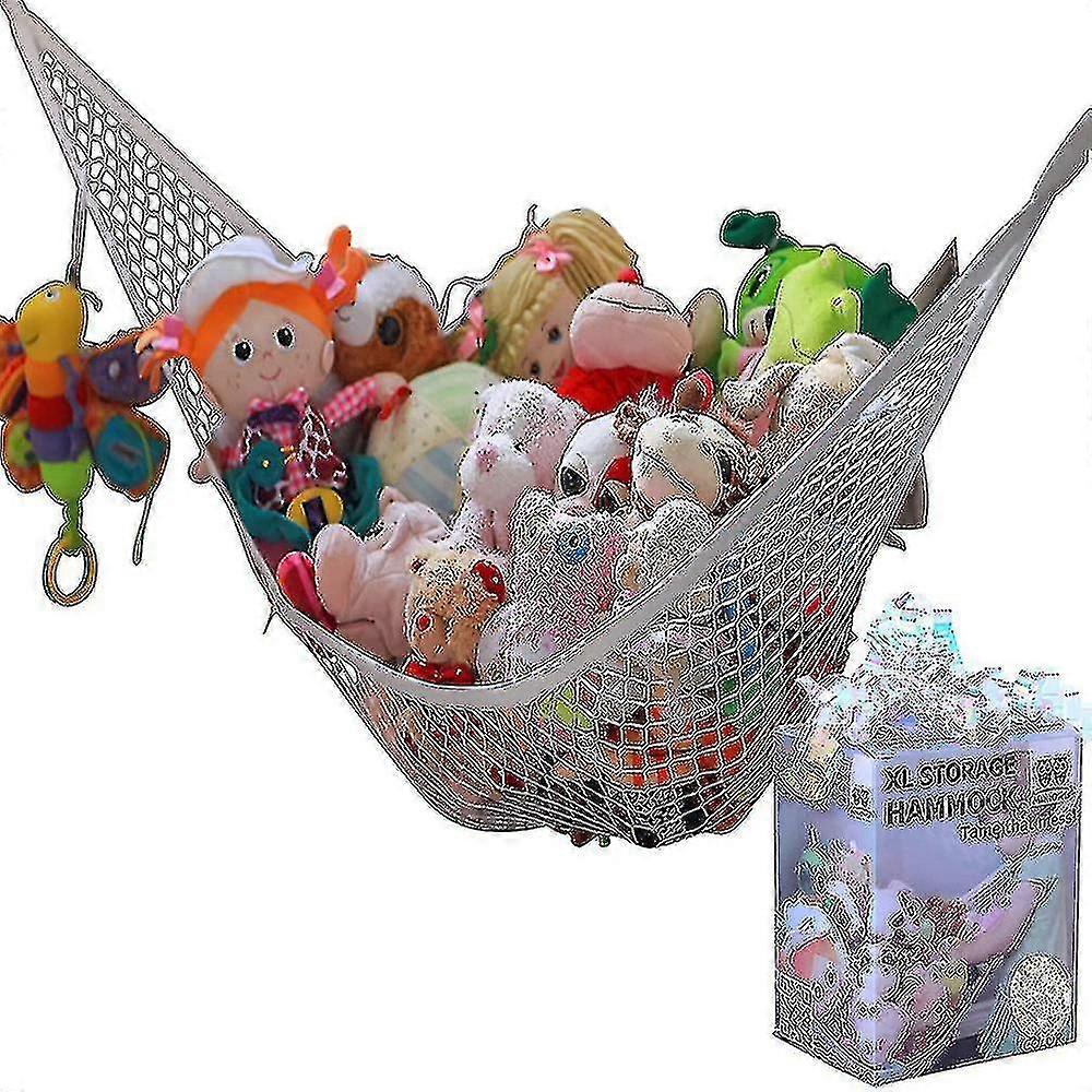 Toy Hammock Stuffed Animals And Toy Storage Hammock Net 70" Wall Sling ...