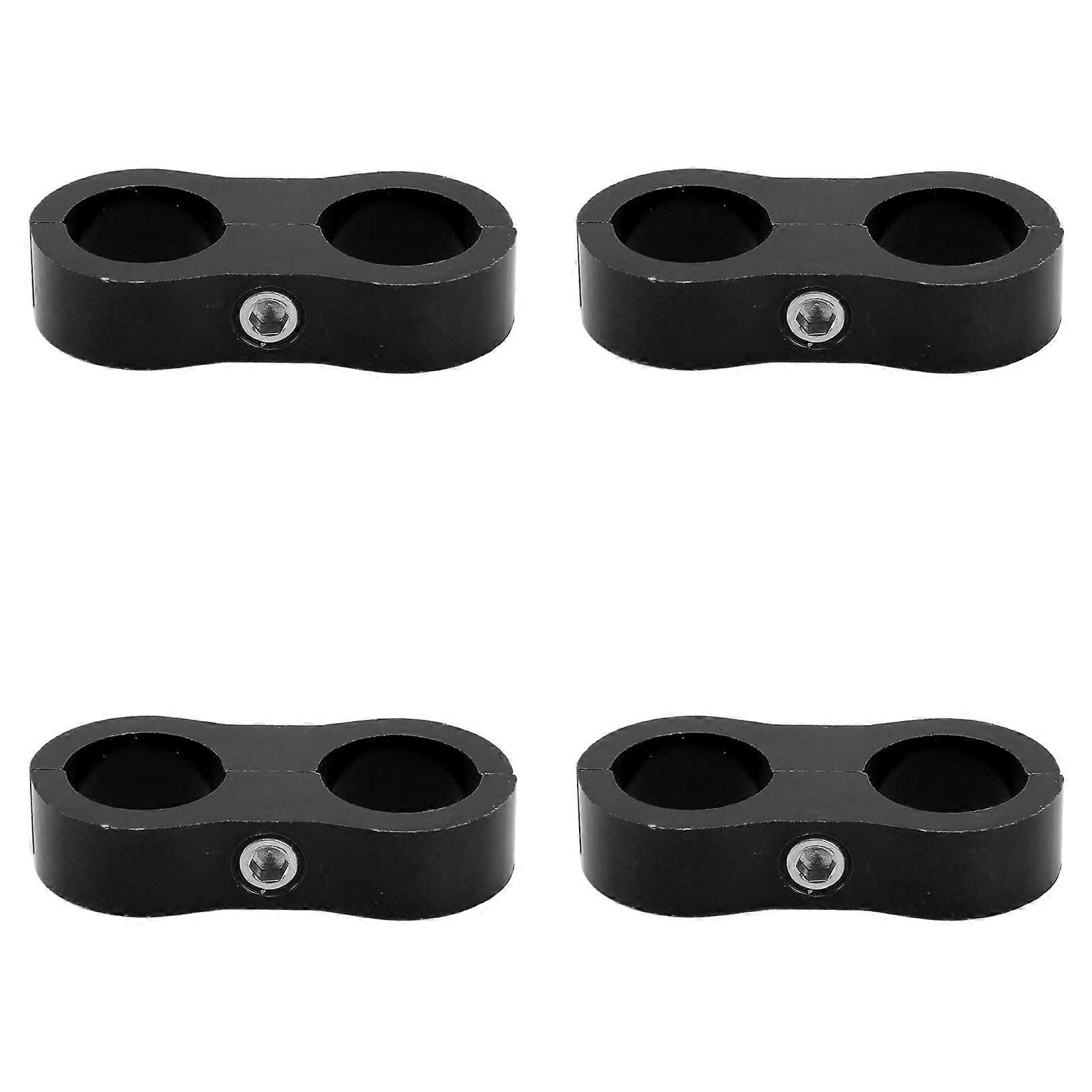 4 Pcs 10AN Hose Separator Clamp Fuel Line Mounting Clamp Mounting ...
