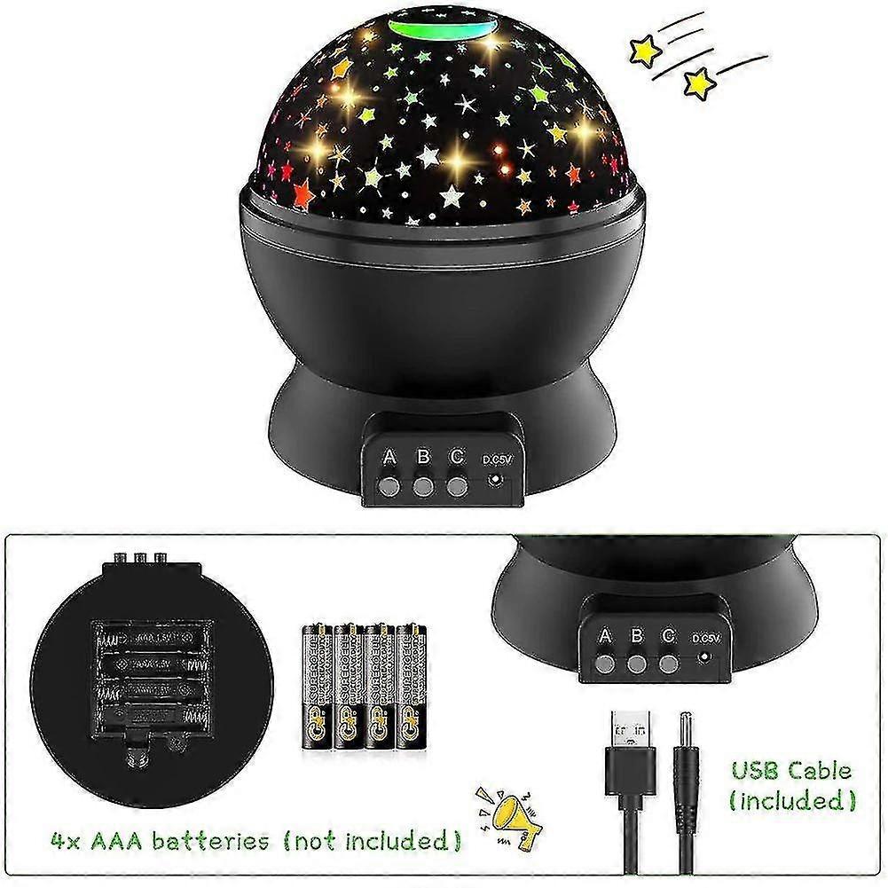 Galaxy Projector Starry Sky Rotating Led Night Light Planetarium ...