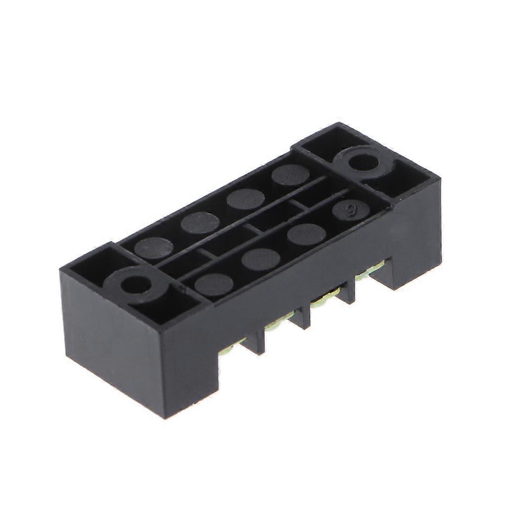 600V 15A 4 Positions Dual Rows Covered Barrier Screw Terminal Block ...