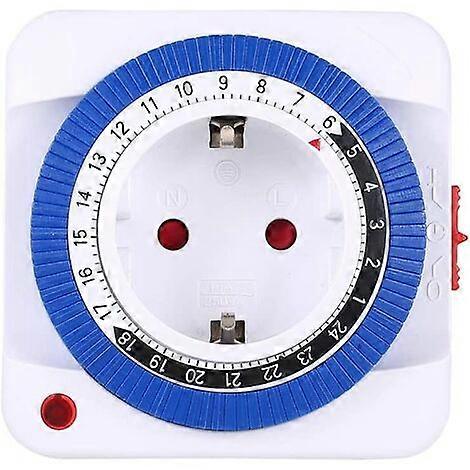 Timer Socket, 24 Hour Mini Electric Socket Timer, Indoor Timer Socket ...