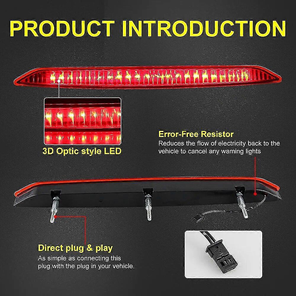 Third Additional Brake Light Reliable Solid Color Rear Lamp High Level ...