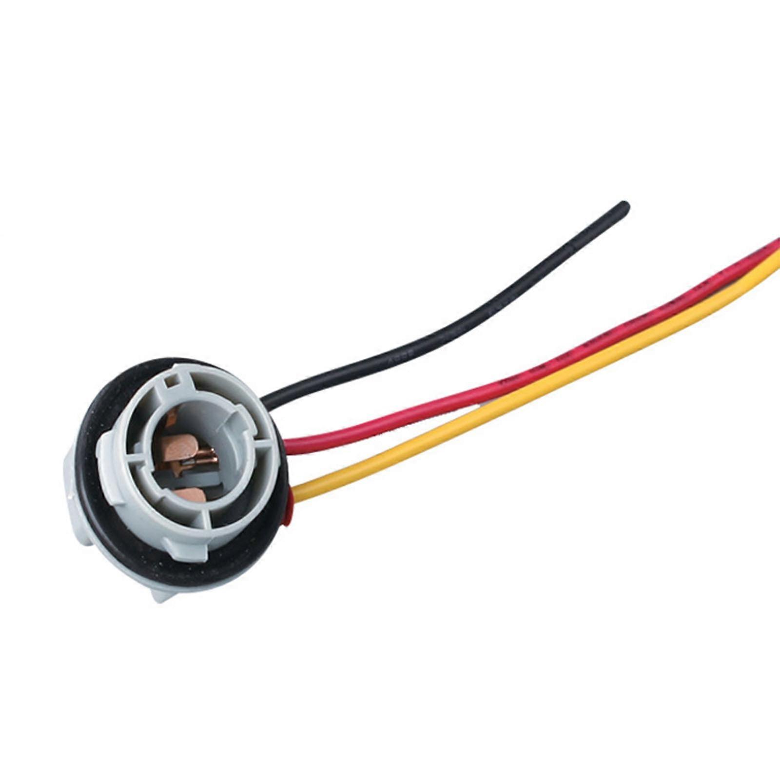 2Pcs 1157 BAY15D Bulb Socket Car LED Light Base Connector for Car Brake ...