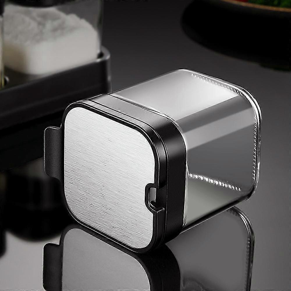 Condiment Jar Spice Container With Stainless Steel Lids & Spoons,clear ...