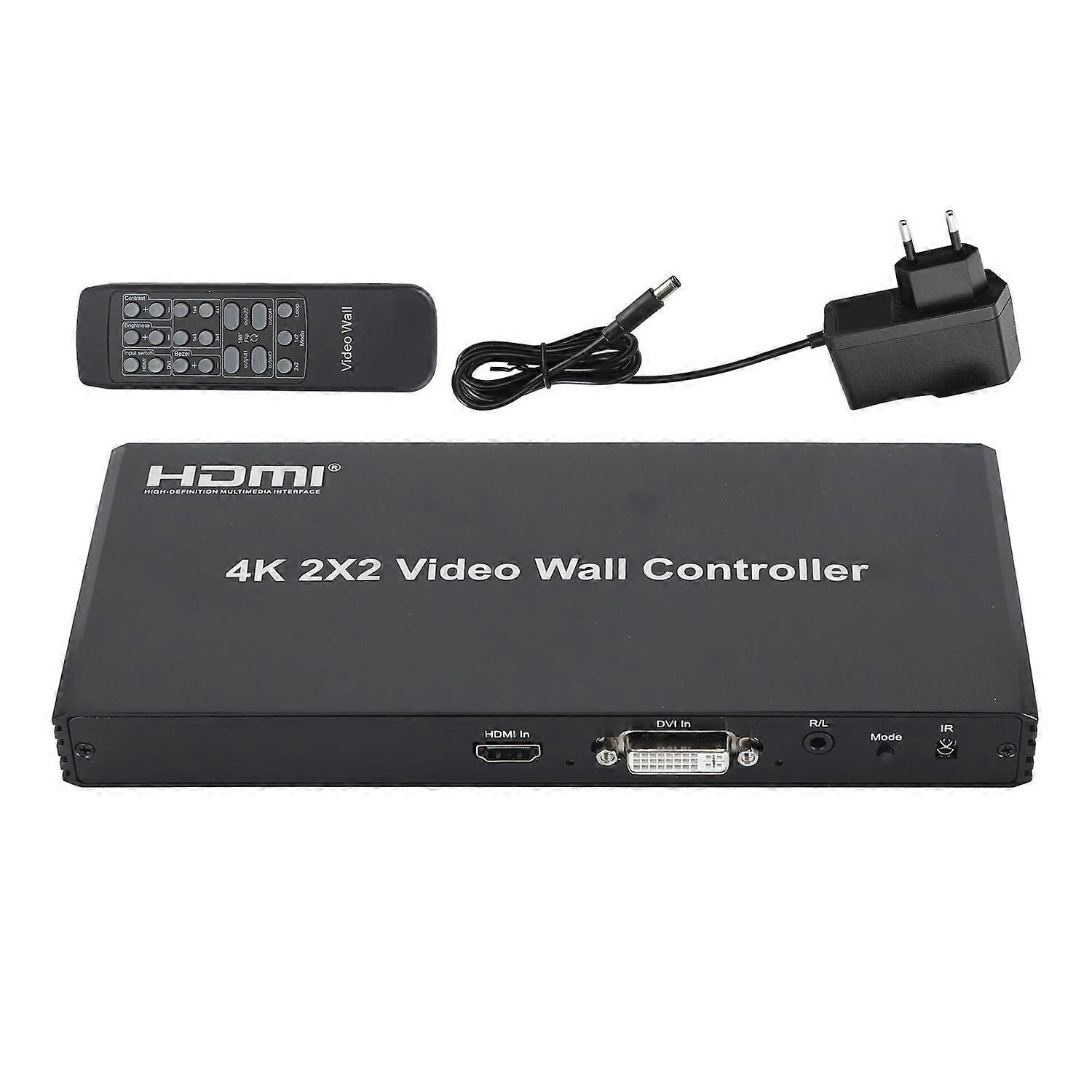 2x2 Video Wall Controller 4K 30Hz VGA Input HD Multimedia Interface ...