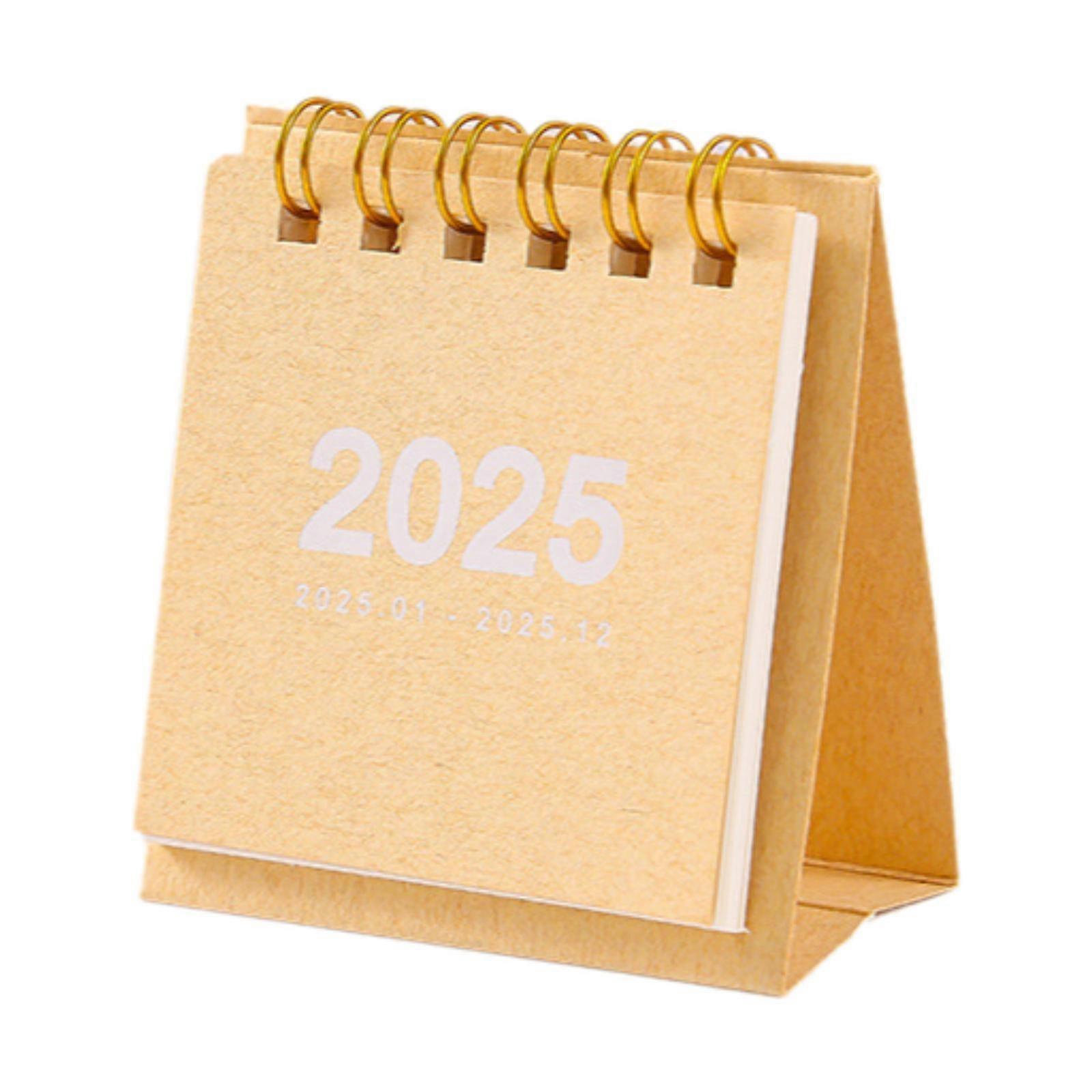 Small Desktop Calendar Flip Calendar Versatile Efficient 2025 Mini ...