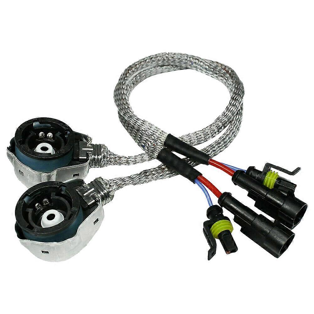 2X D2S/D4S HID Xenon Bulb Adapters Wire Harness Connector Cable Socket ...