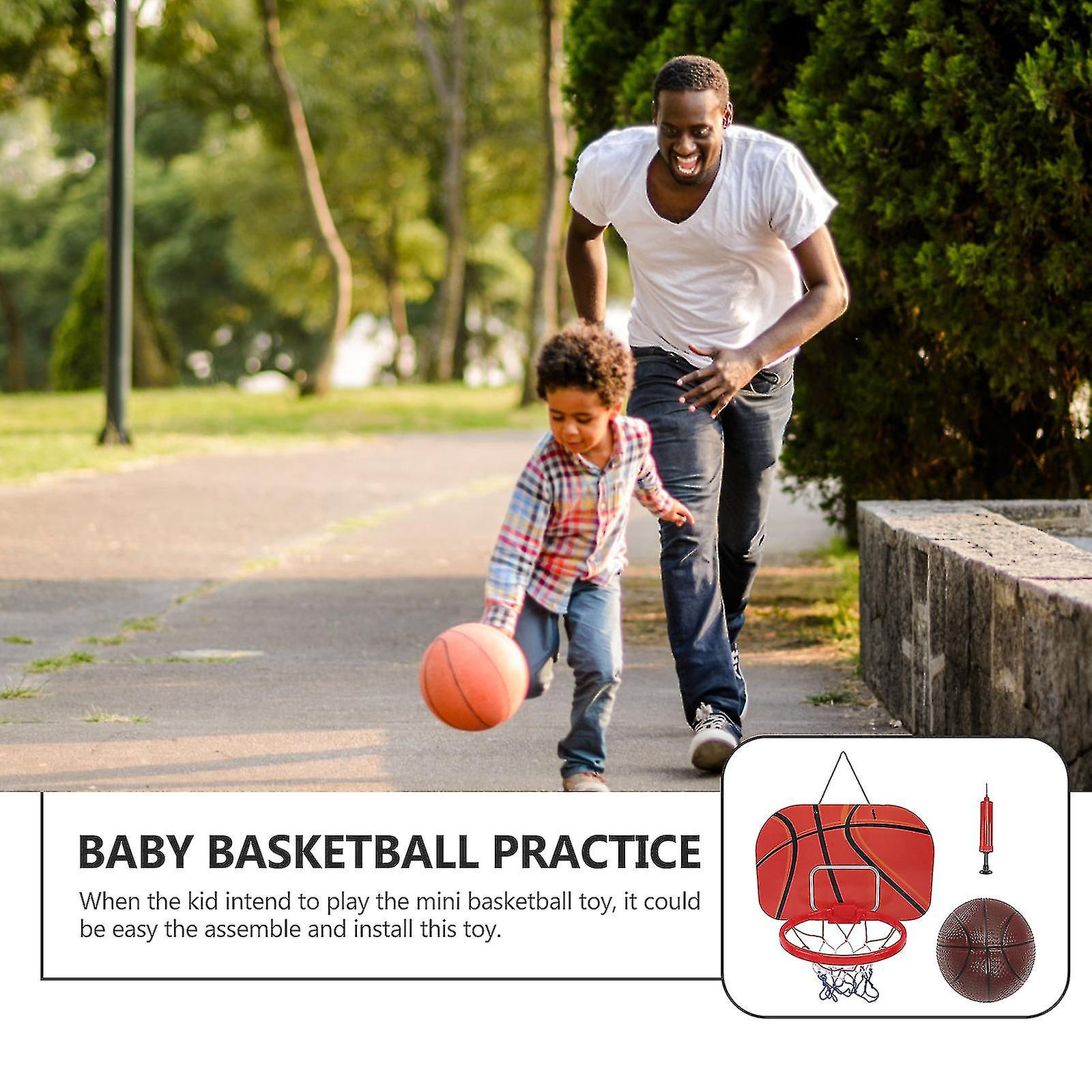 1 Set Hanging Basketball Hoop Set With Mini Basketball For Home Office ...