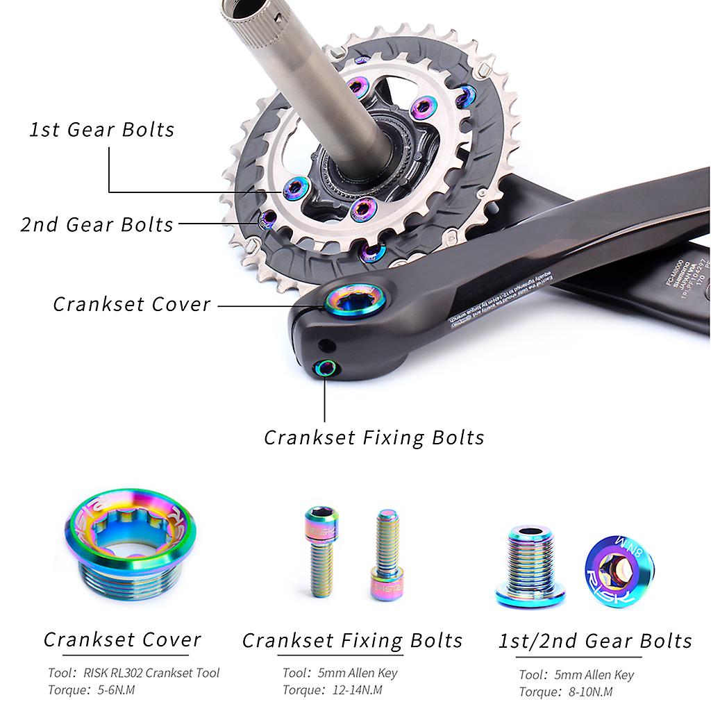 For Titanium Alloy M7000 Xt M8000 Mountain Bicycle Shift Bolts Set Mtb ...