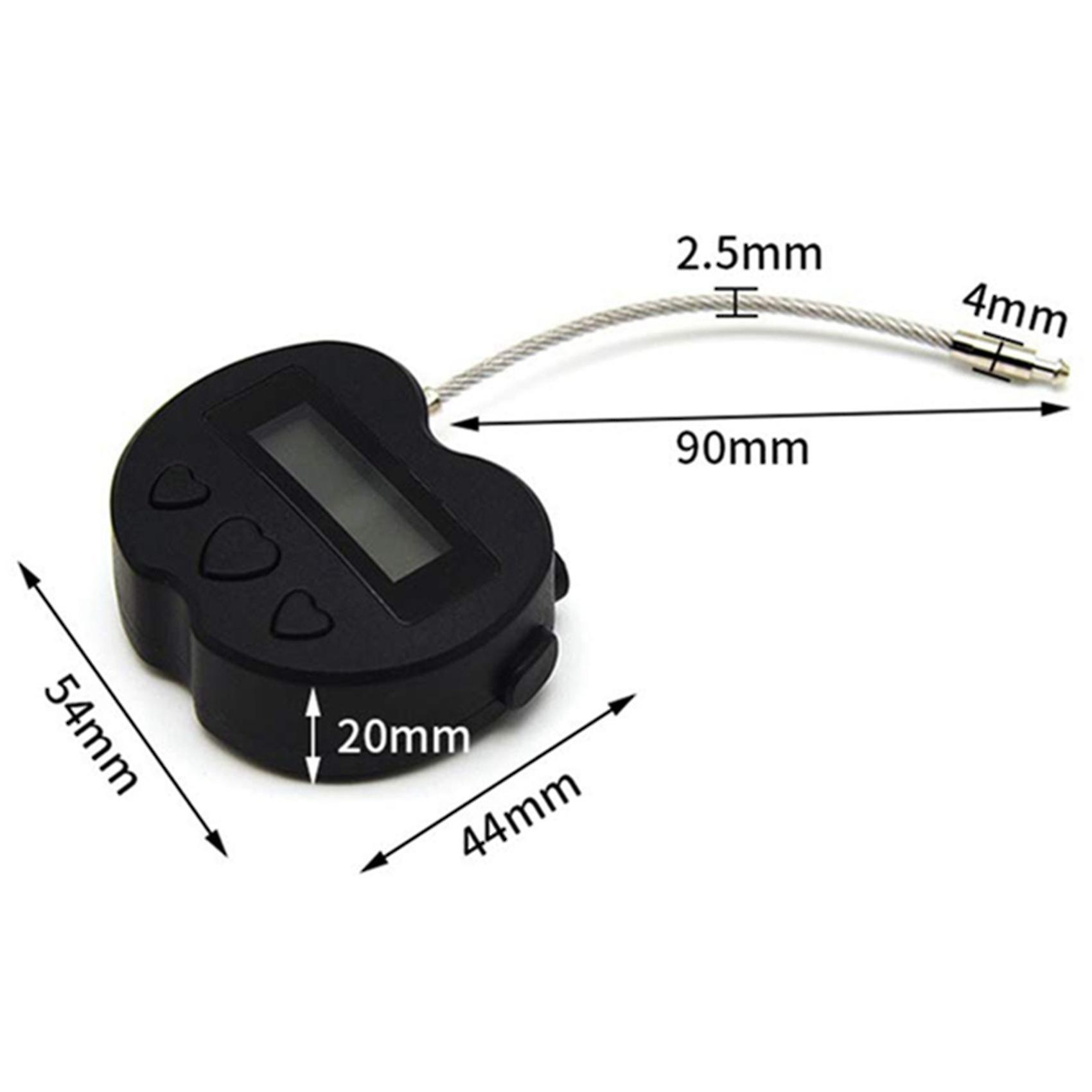 2x Smart Time Lock Lcd Display Time Lock Usb Rechargeable Temporary ...